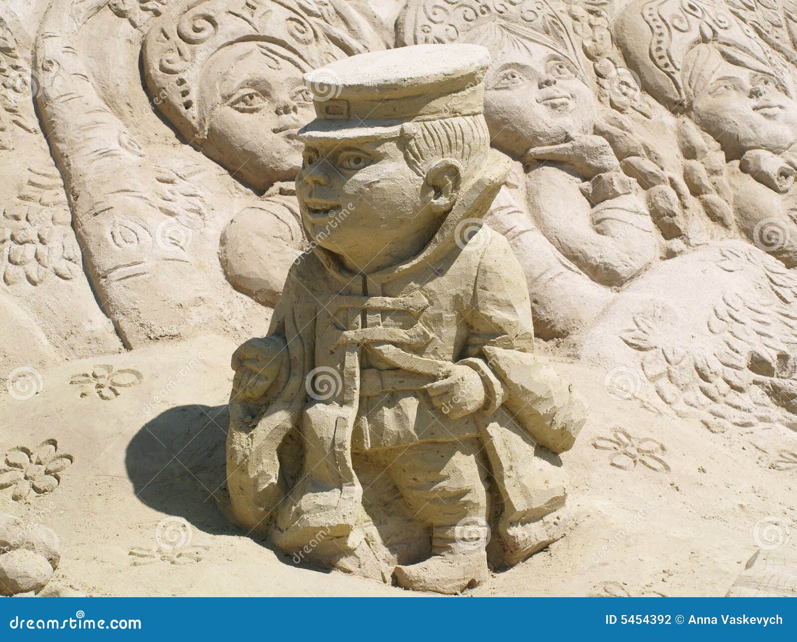 Sand sculpture boy stock photo. Image of gaudy, celebration - 5454392