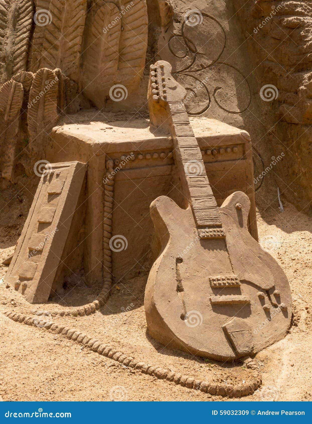 Sand sculpture editorial stock image. Image of board - 59032309