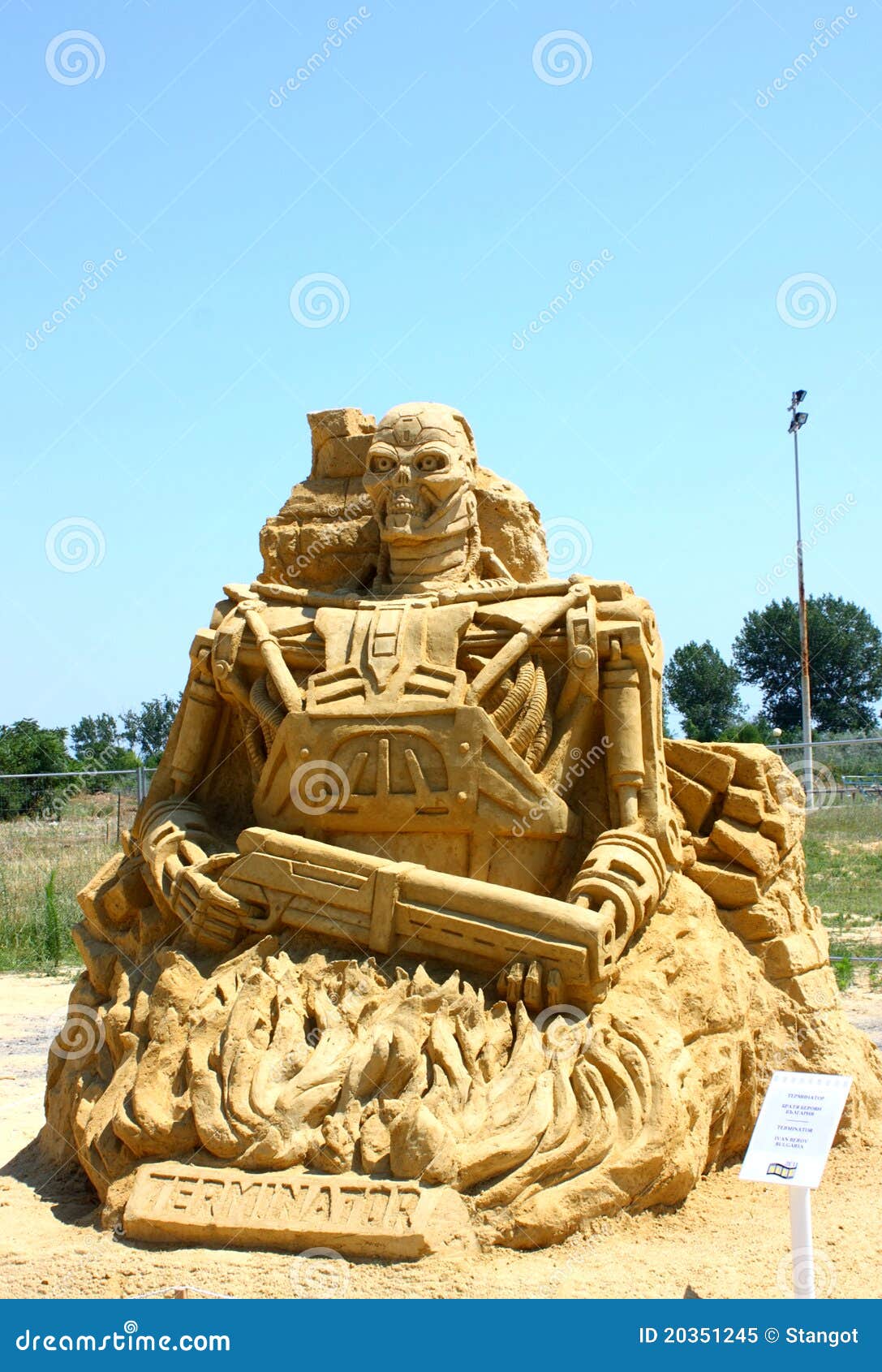 Sand Sculpture from the Terminator Editorial Image - Image of object ...