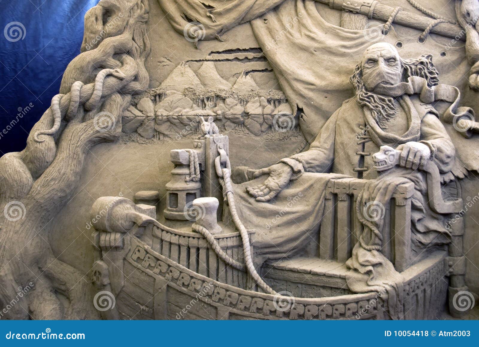Sand Sculptures - Charon editorial stock photo. Image of dante - 10054418