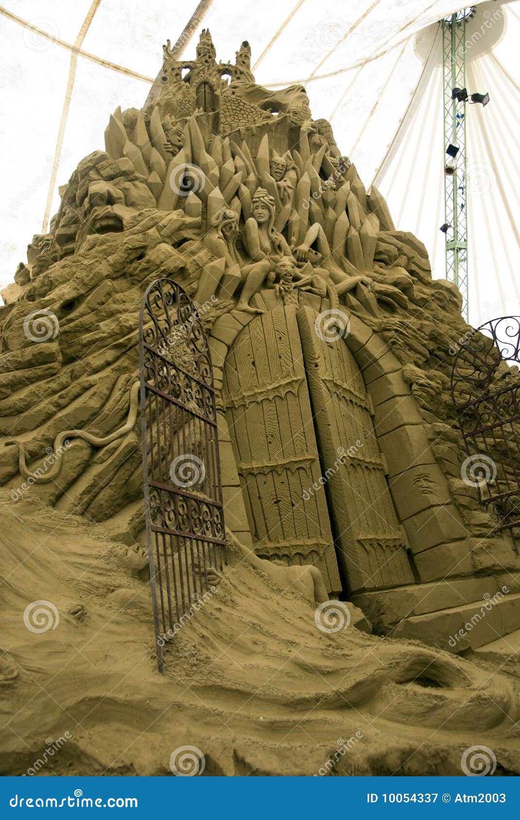 Sand Sculptures - the City of Dis Editorial Photography - Image of ...