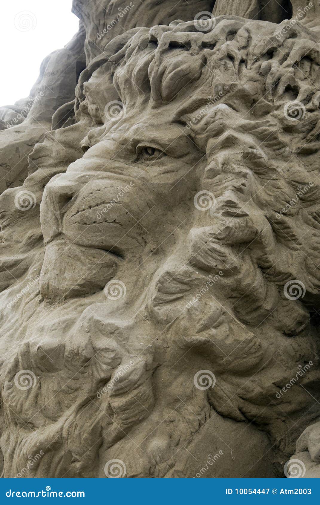 Sand Sculptures - the lion editorial photography. Image of play - 10054447