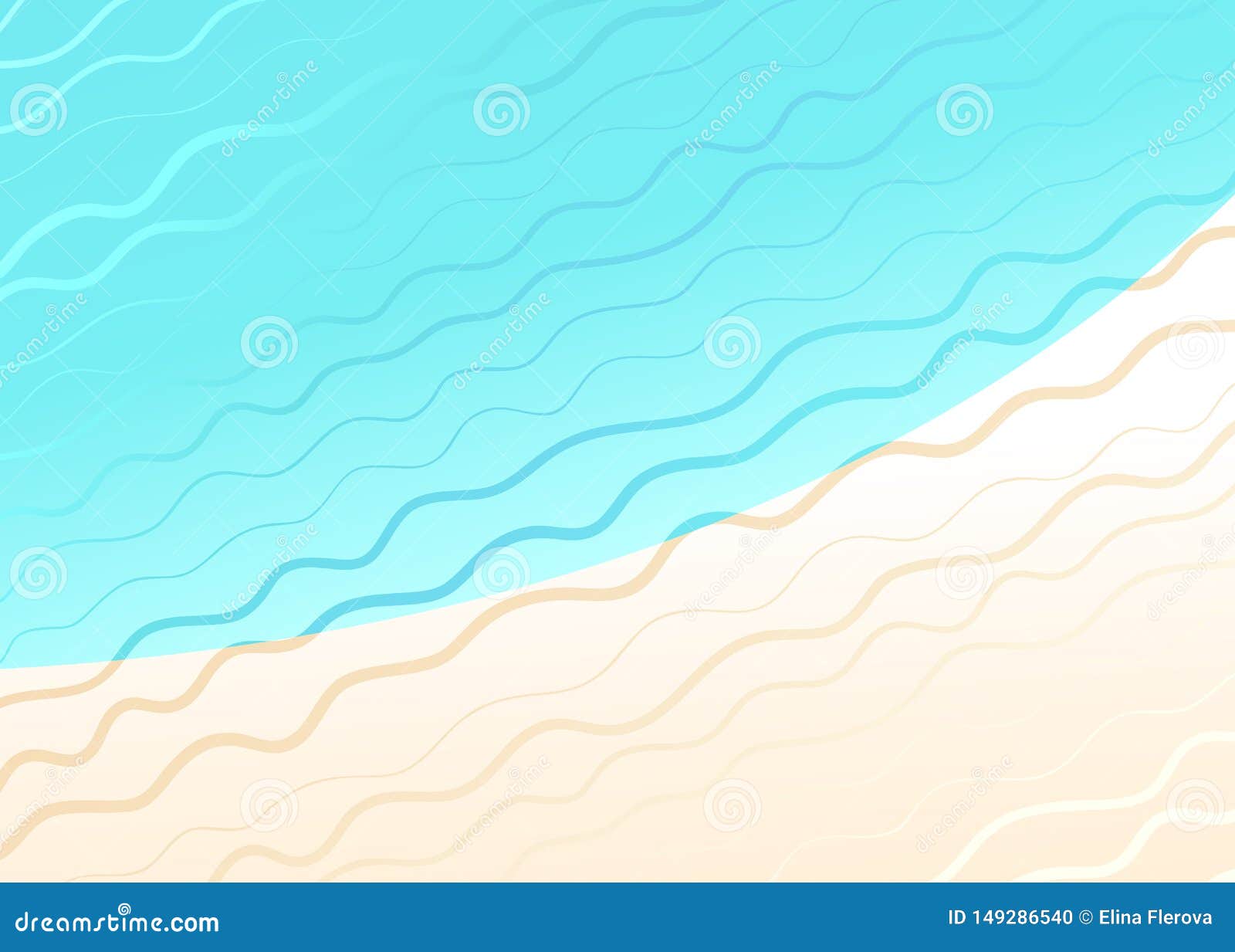 The Sand and the Sea Abstract Background Stock Vector - Illustration of ...