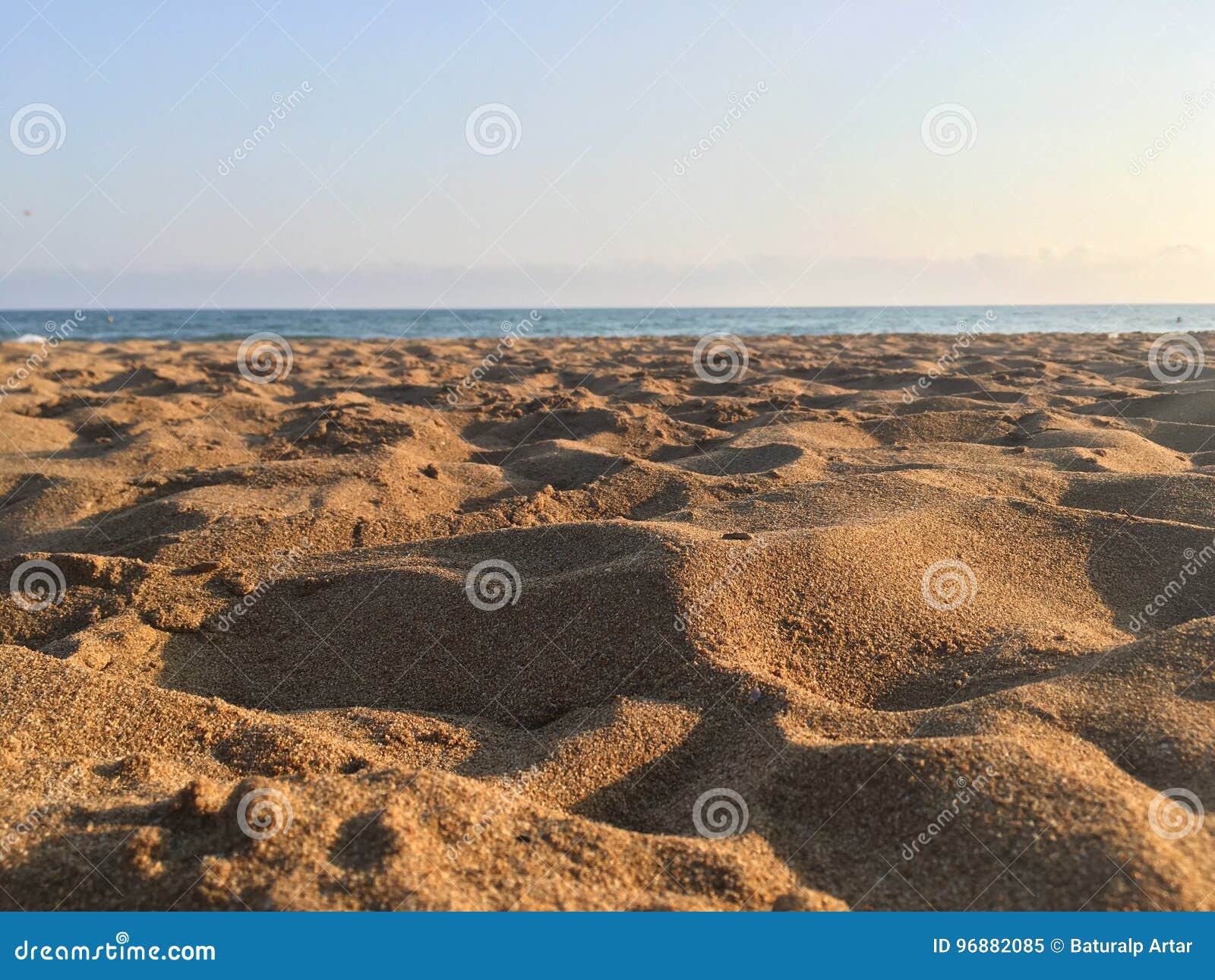 Sand and Sea stock image. Image of sand, place, meets - 96882085