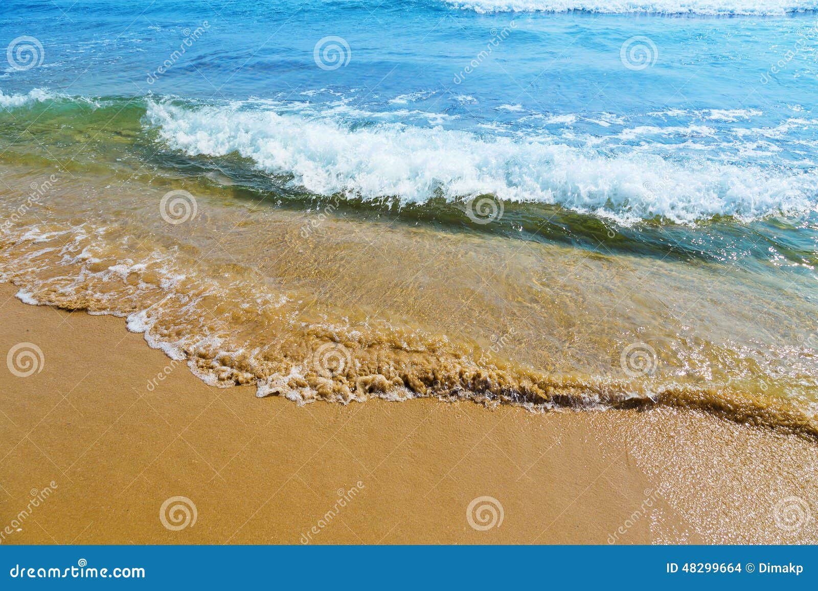 Sand, sea, shore stock photo. Image of mark, shore, seashore - 48299664