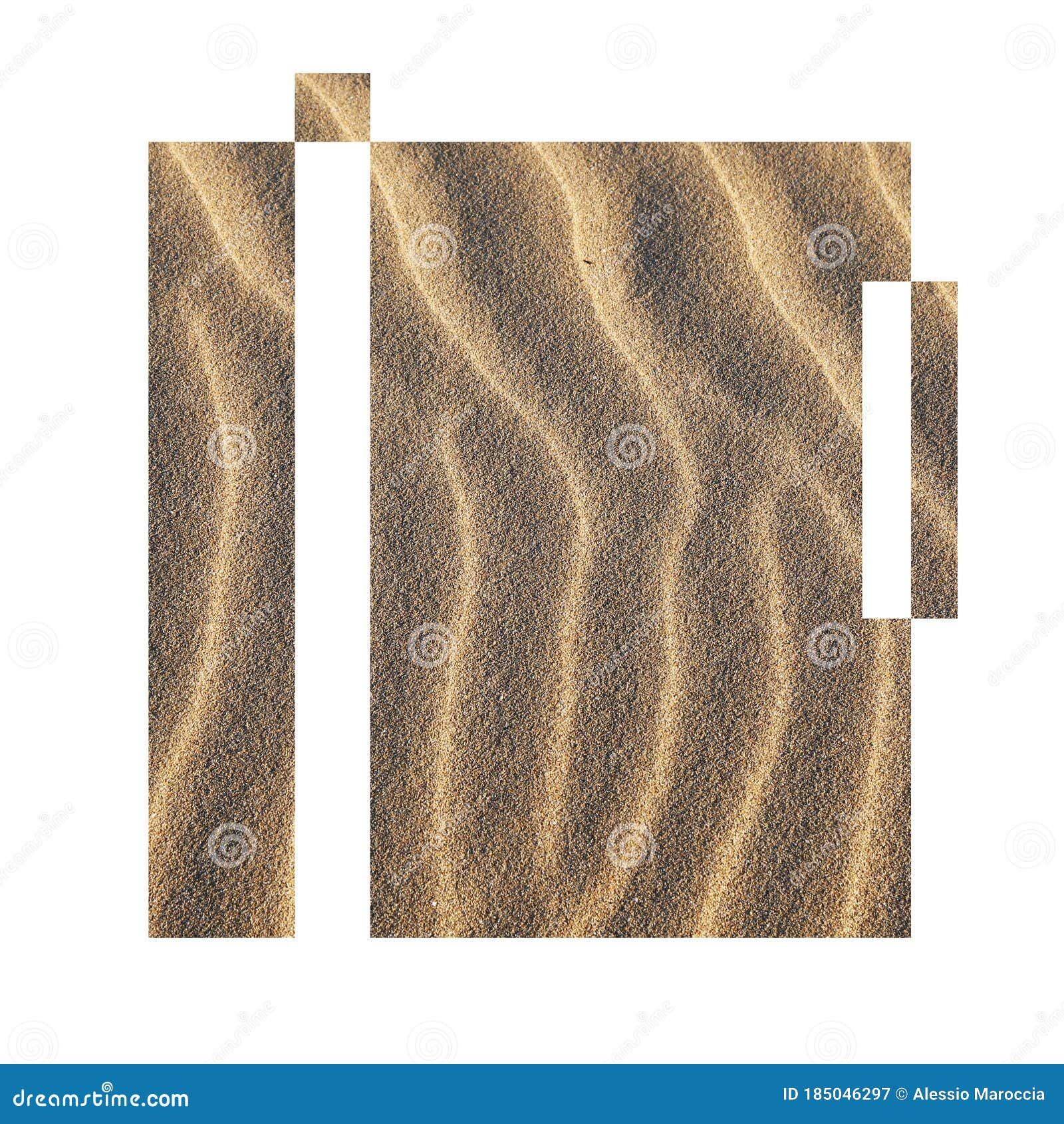 Sand of the Sea, Stylis in Rectangles Stock Image - Image of sand ...