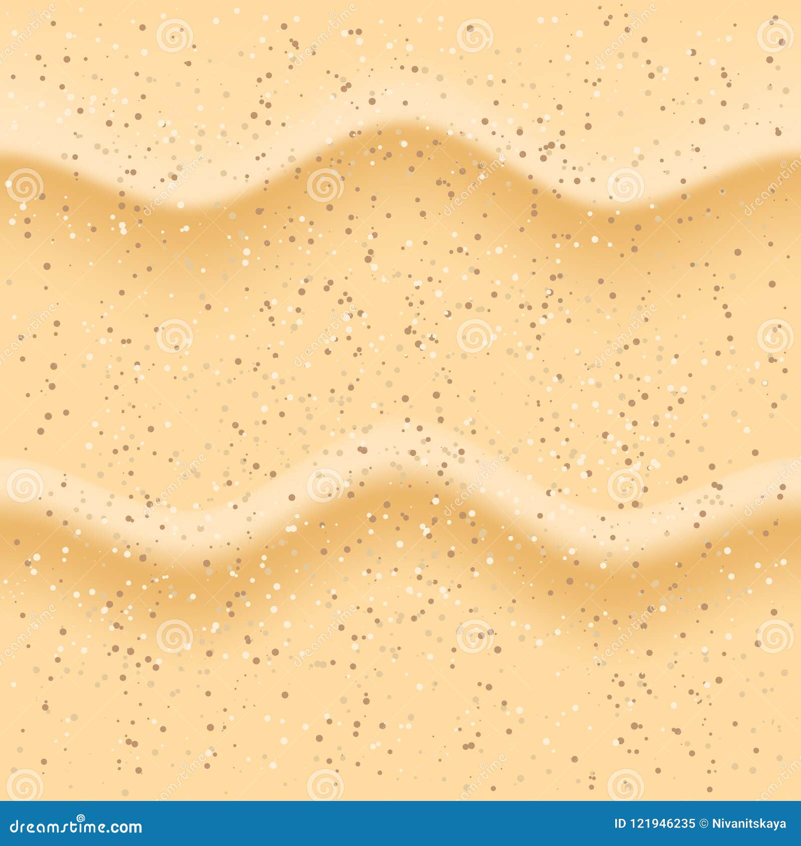 Sand Seamless Pattern. Sand Background with a Wavy Pattern Stock Vector ...