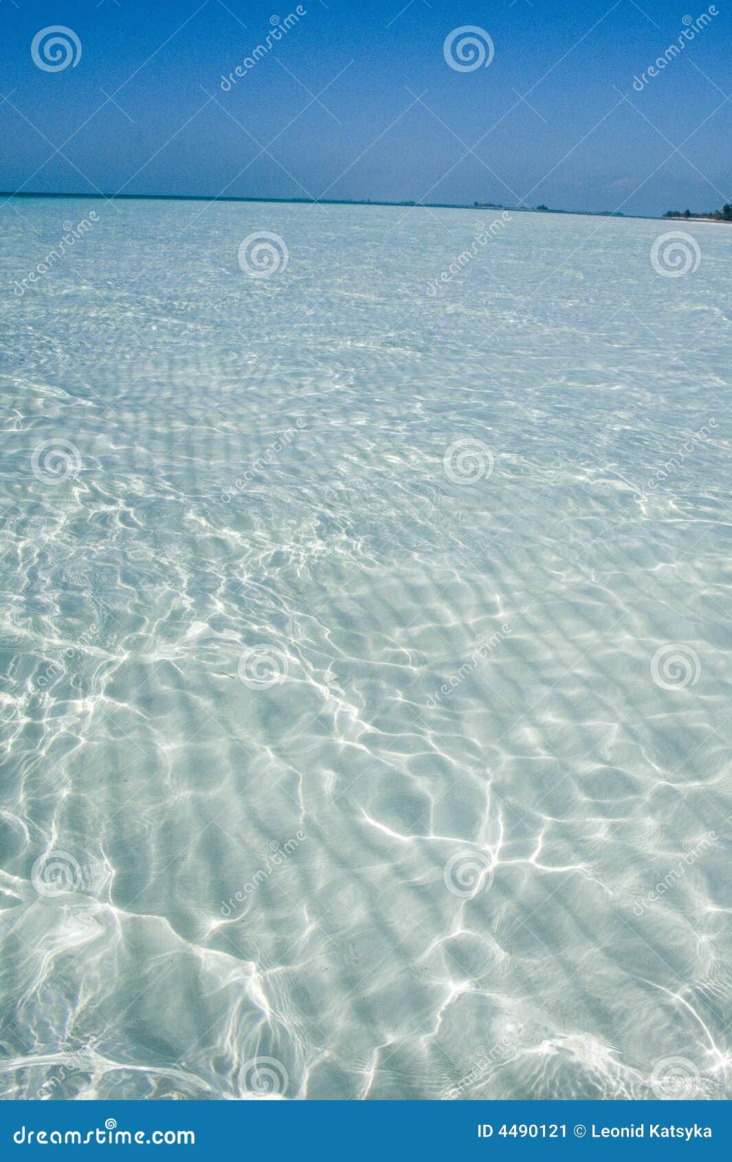 Sand Shallow on Caribbean Sea Stock Image - Image of coast, caribe: 4490121