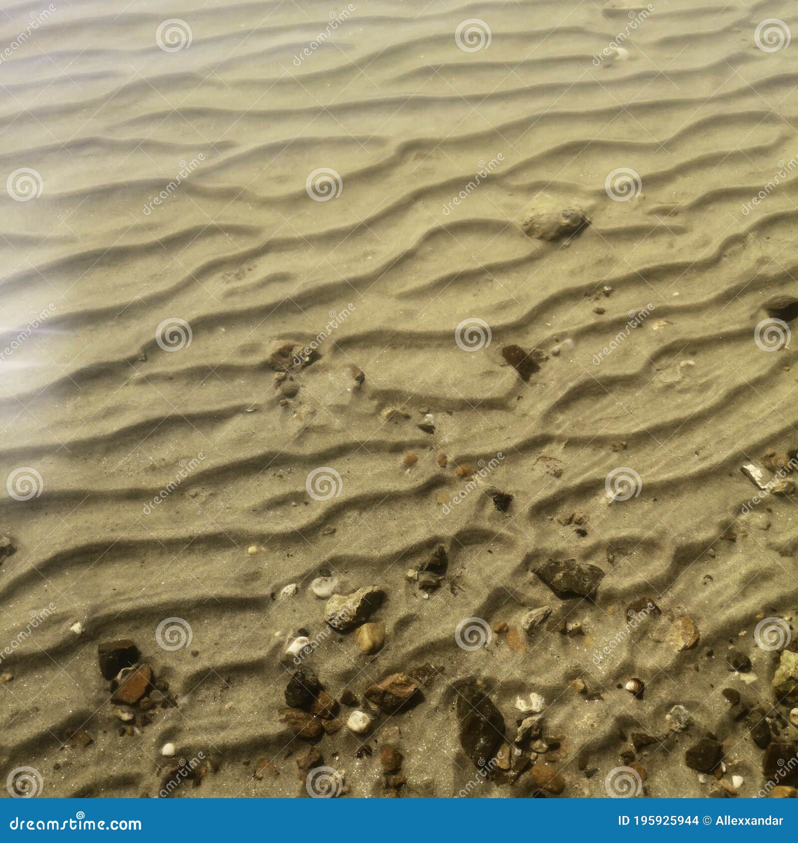Sand Shallow Water,Â waves Pattern on Sand Under the Water Stock Photo ...