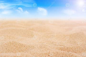 Sand and Sky with Clouds and Sun Stock Photo - Image of brown, nature ...