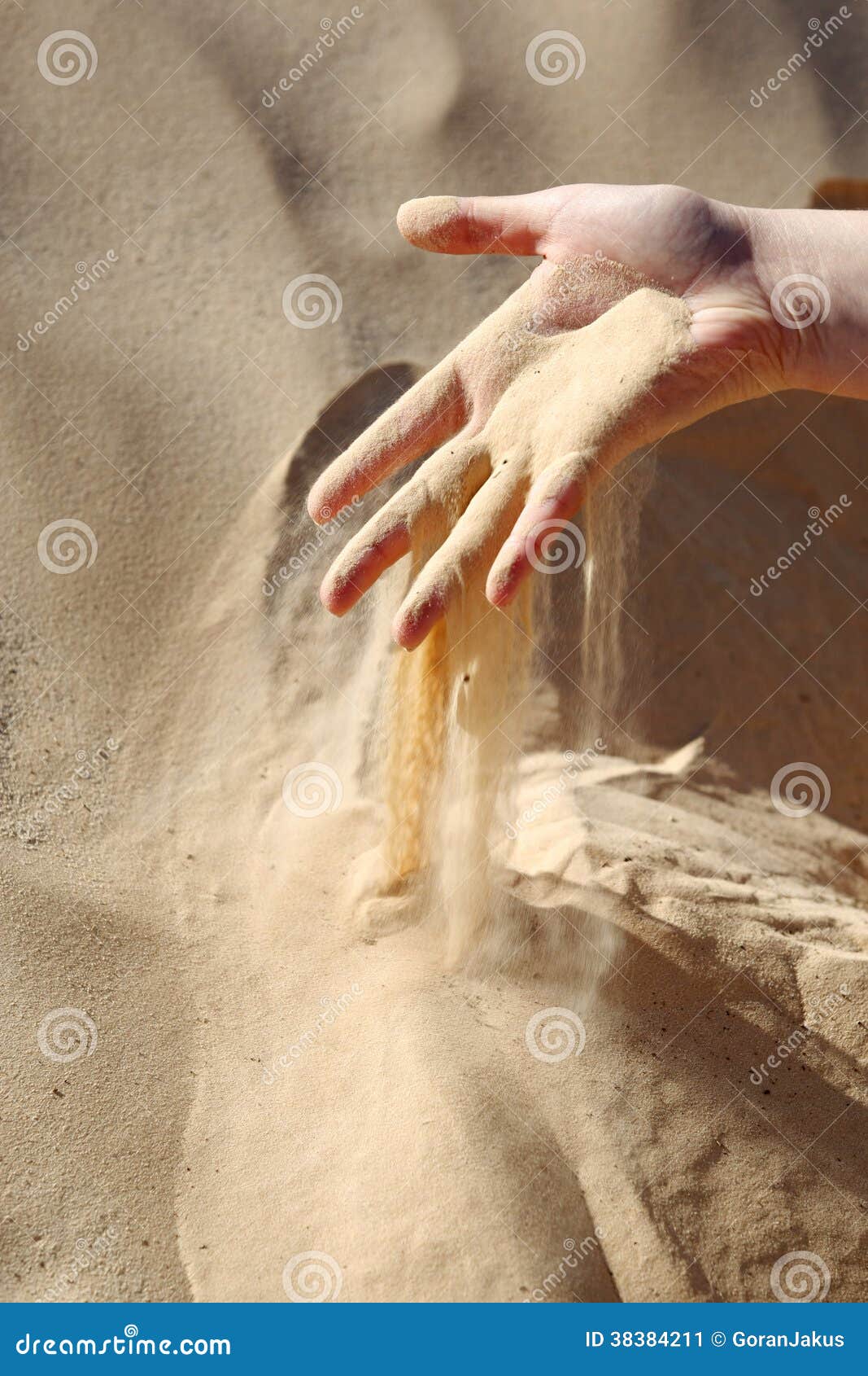 Sand Slipping through Fingers Stock Image - Image of woman, tunisia ...