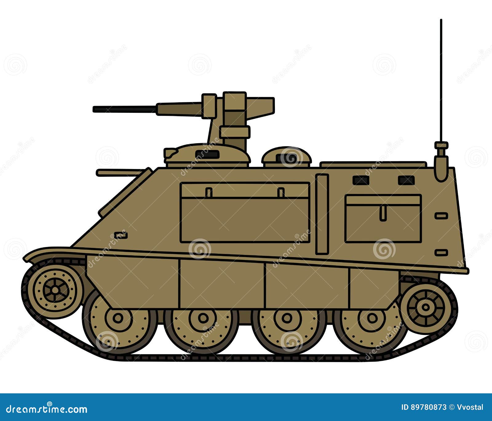 Armored Van Vehicle Sketch Cartoon Vector | CartoonDealer.com #45952193