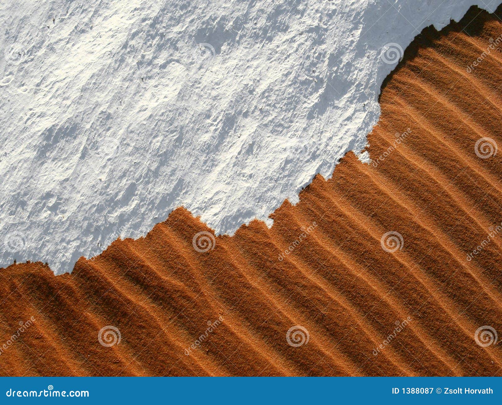 Sand and Snow - the Wonders of a Desert in Egypt Stock Image - Image of ...