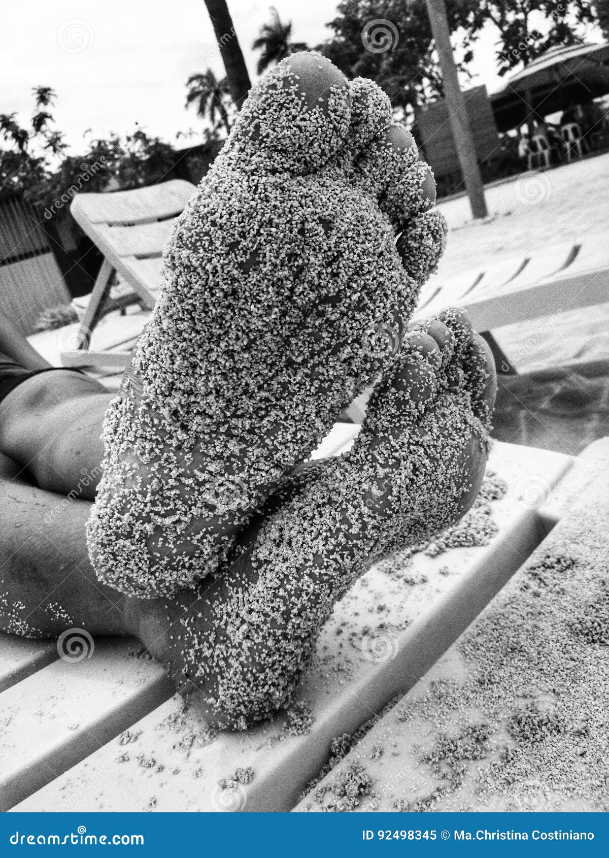 Sand soaked feet stock image. Image of sand, soaked, relax - 92498345