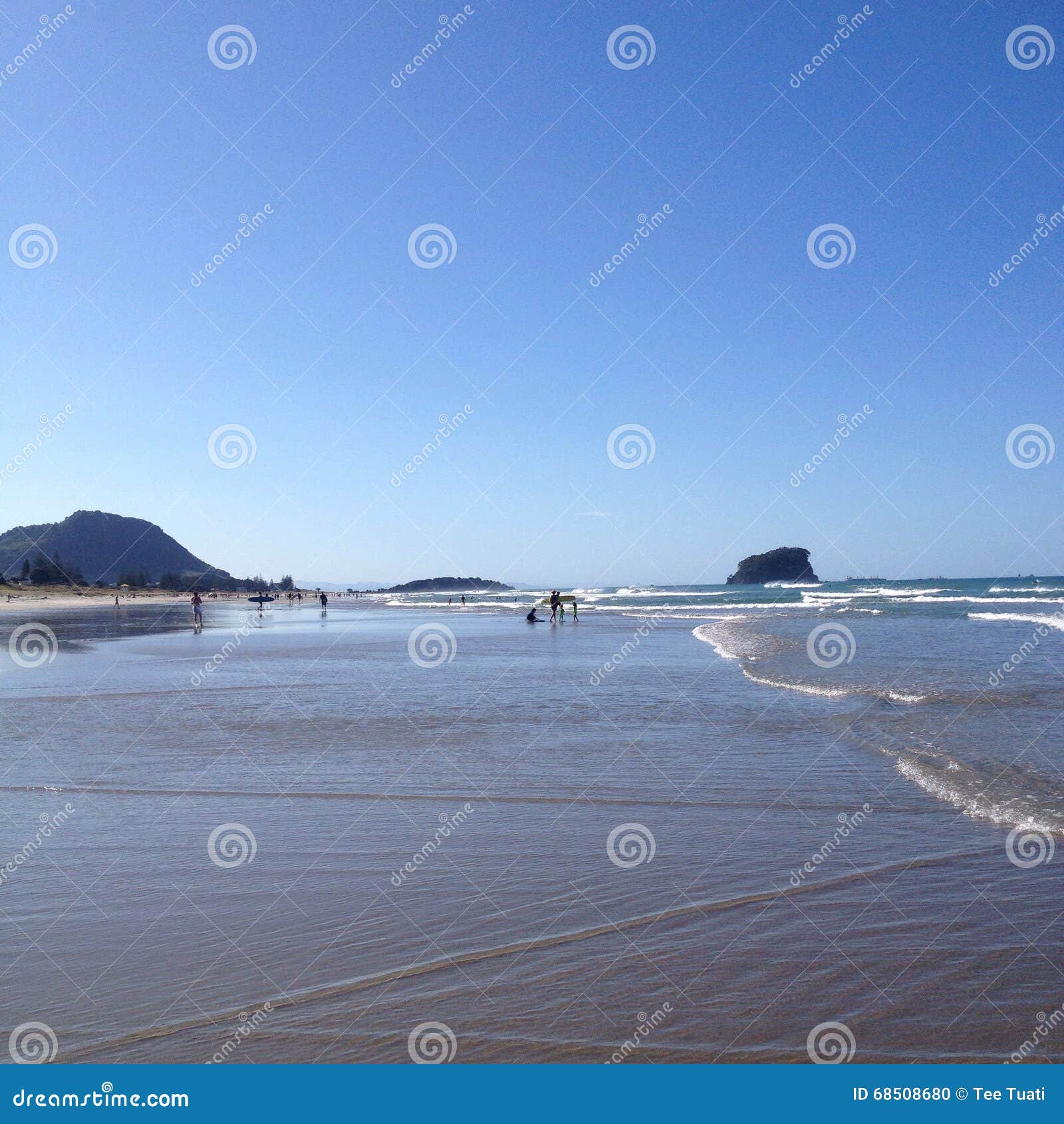 Sand soaked stock photo. Image of horizon, calm, headland - 68508680