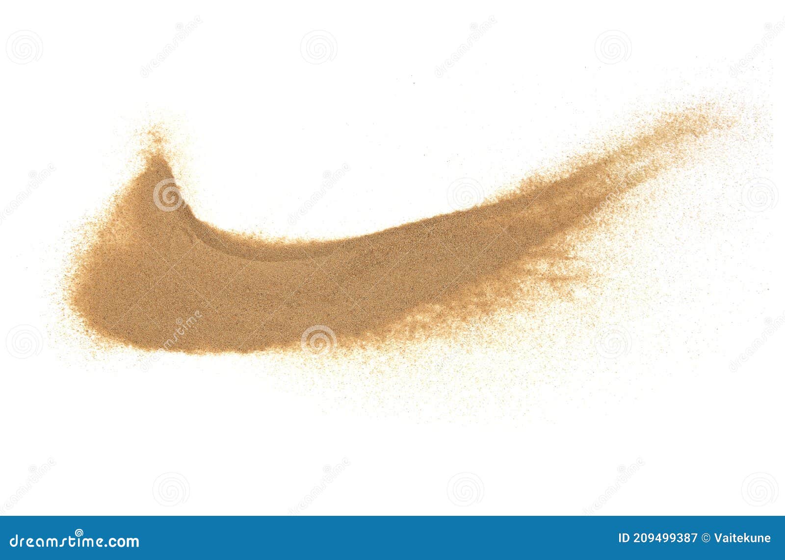 Sand Splash Isolated on White Background Stock Image - Image of closeup ...