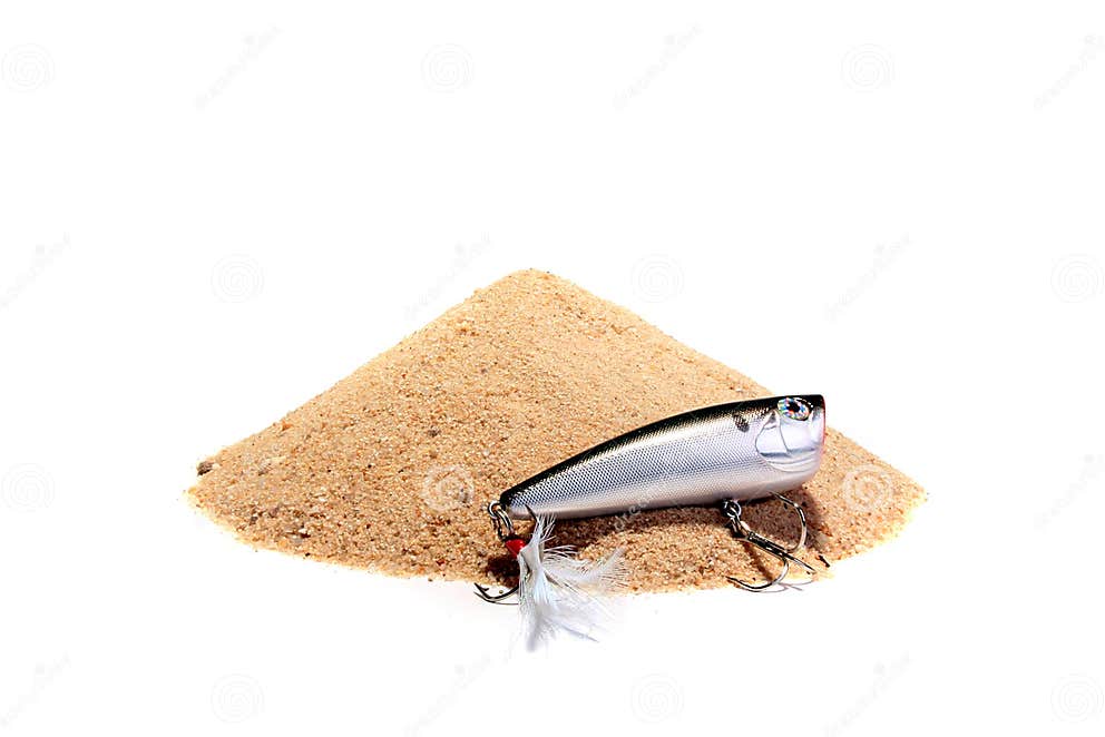 Sand with spoon hook stock image. Image of sand, summer - 11168289
