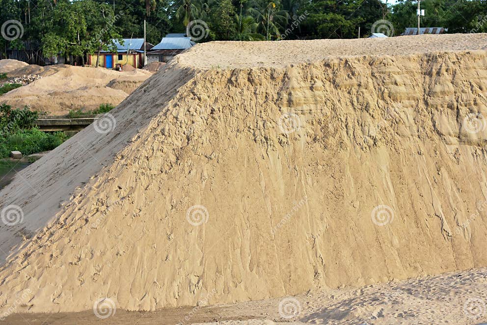 It is a sand stack. stock image. Image of white, nature - 105013229