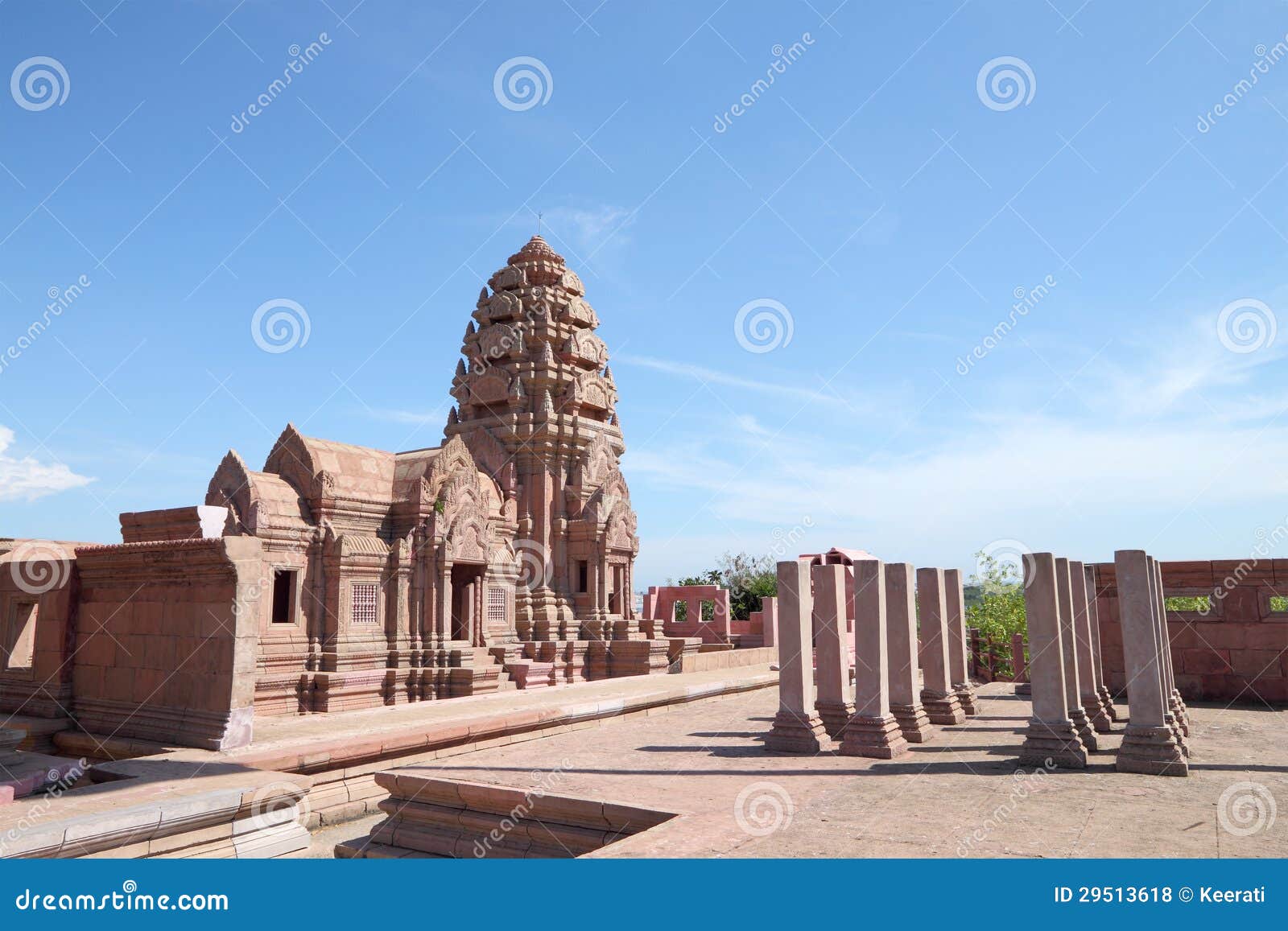 Sand stone castle stock photo. Image of angkor, culture - 29513618