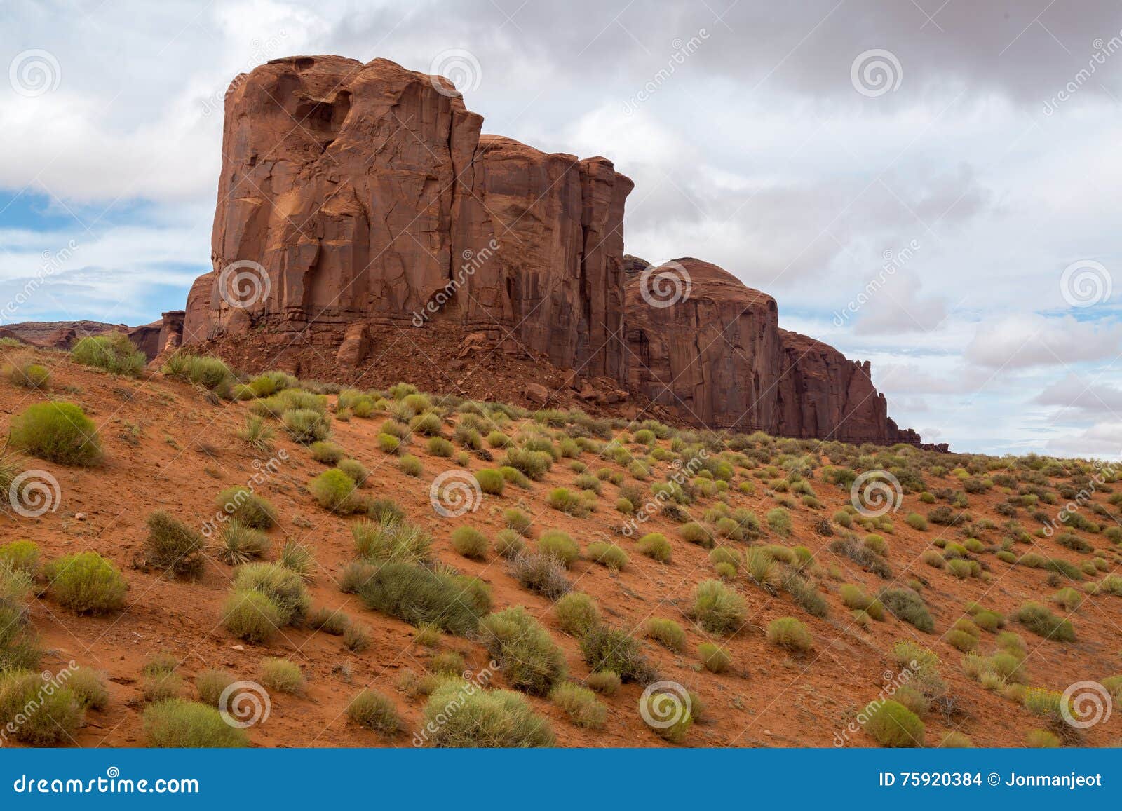 Sand Stone Monuments in Arizona Stock Photo - Image of stone, mesa ...