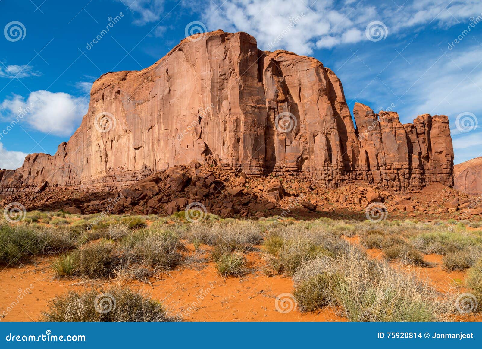 Sand Stone Monuments in Arizona Stock Photo - Image of buttes, vista ...