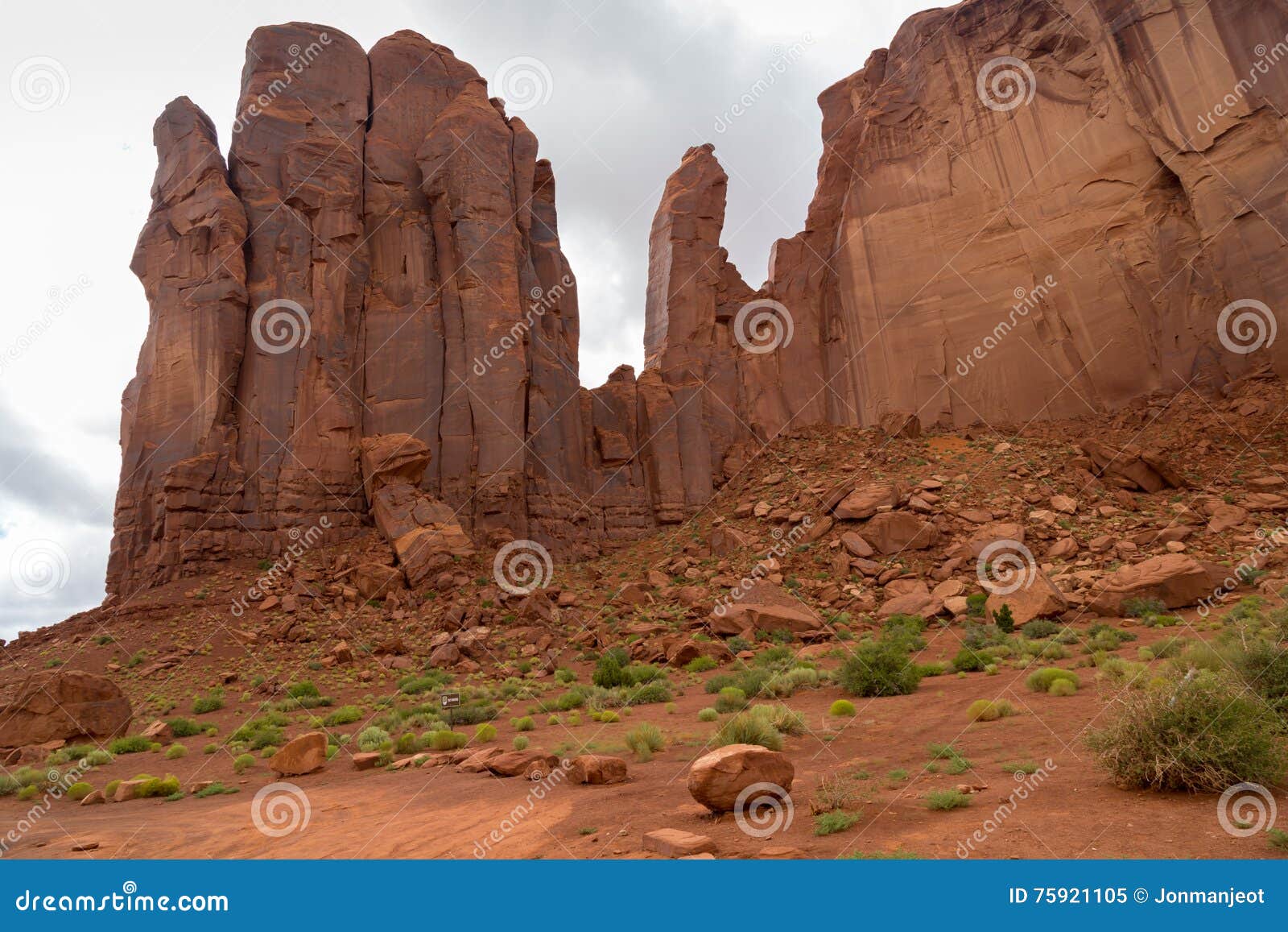 Sand Stone Monuments in Arizona Stock Image - Image of sandstone ...