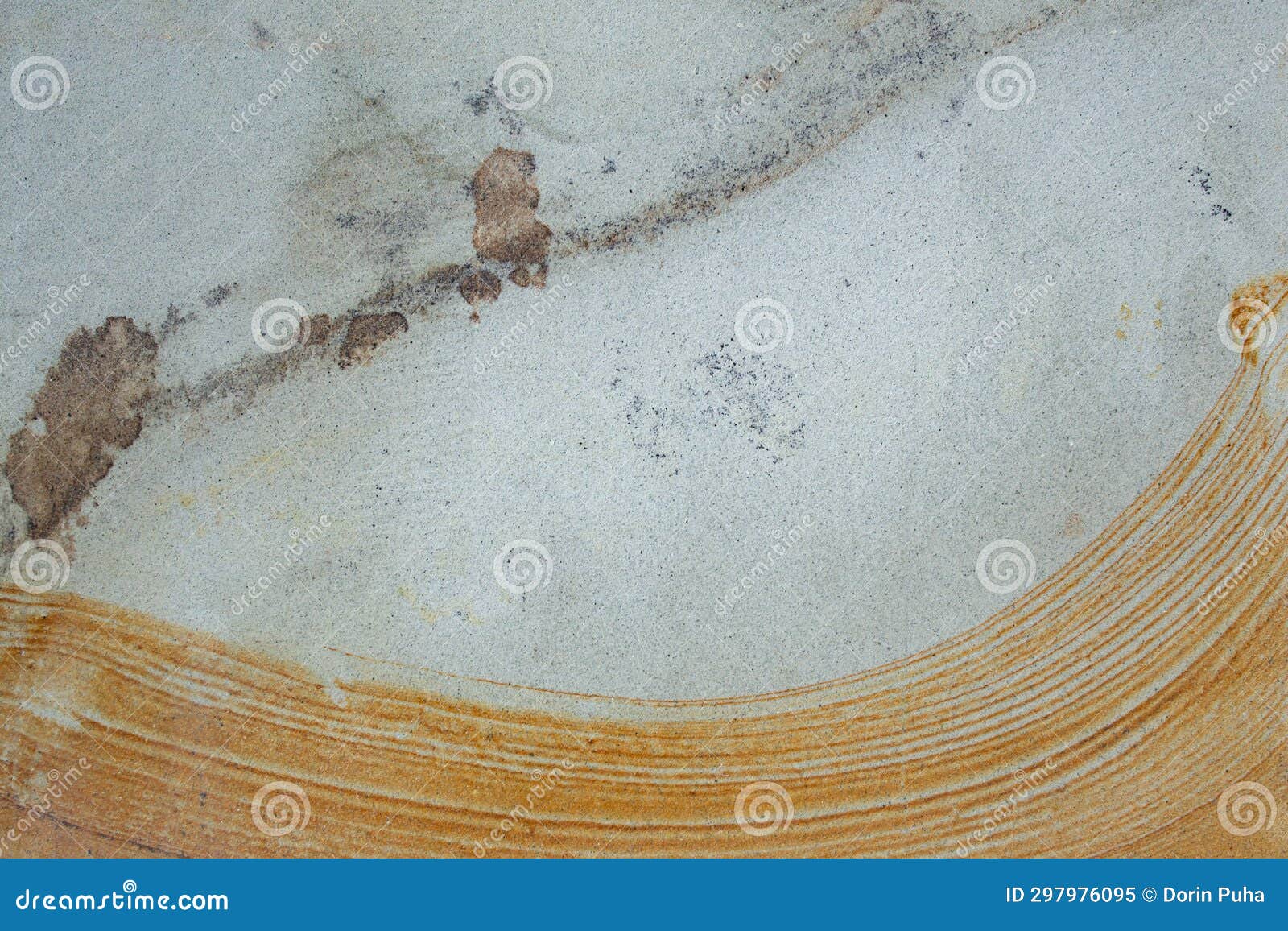 Sand Stone with Rusty Veins Like Marble Texture, Close Up Stock Image ...