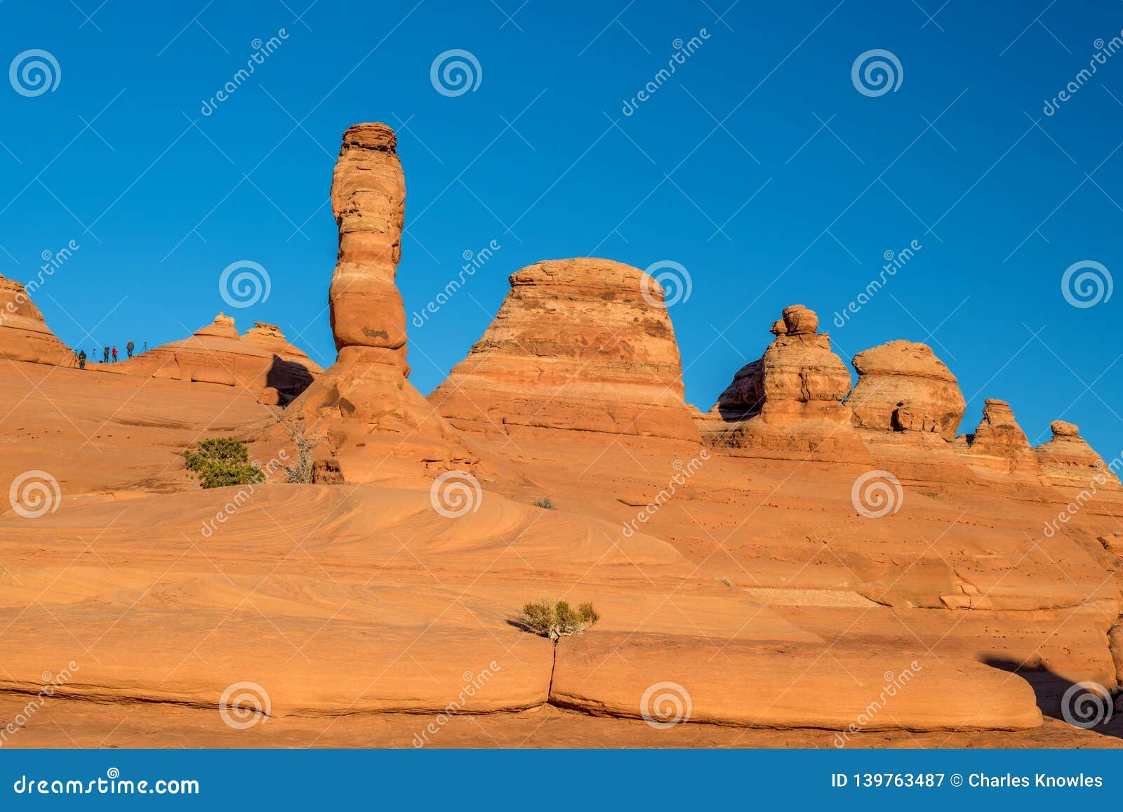 Sand Stone Structures in Arches National Park in Utah Stock Image ...