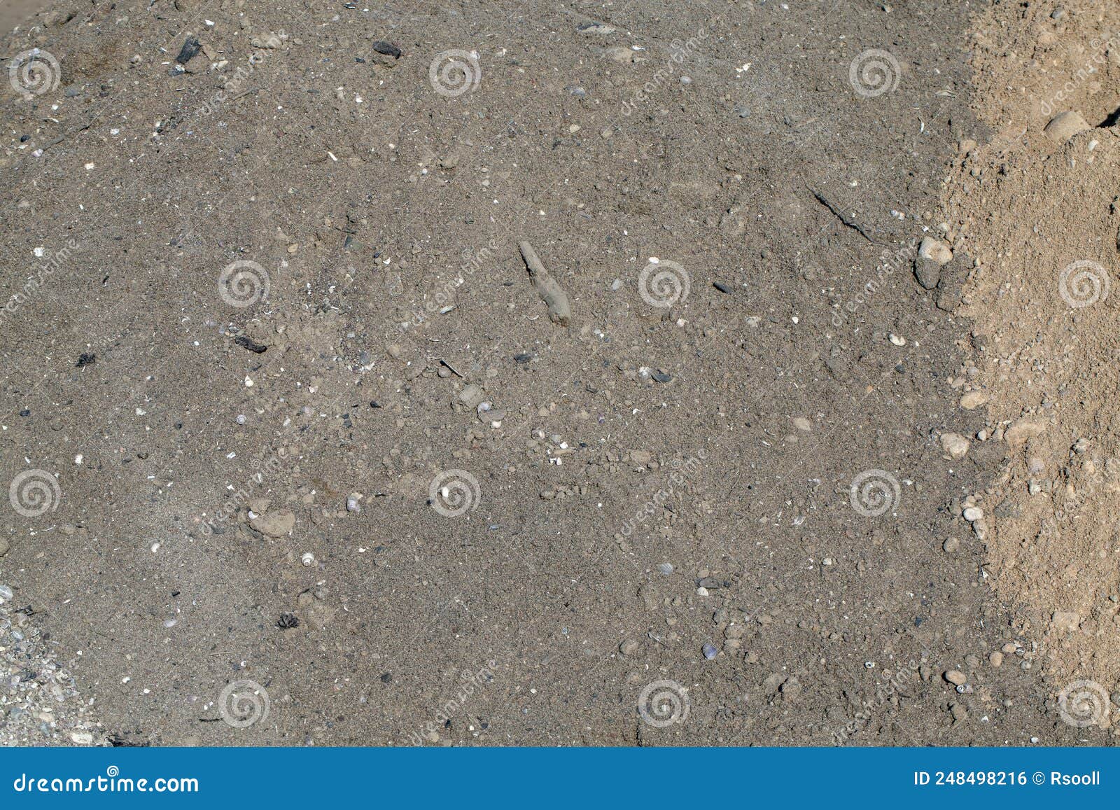 Sand with Stones on the Construction Site during the Construction Stock ...