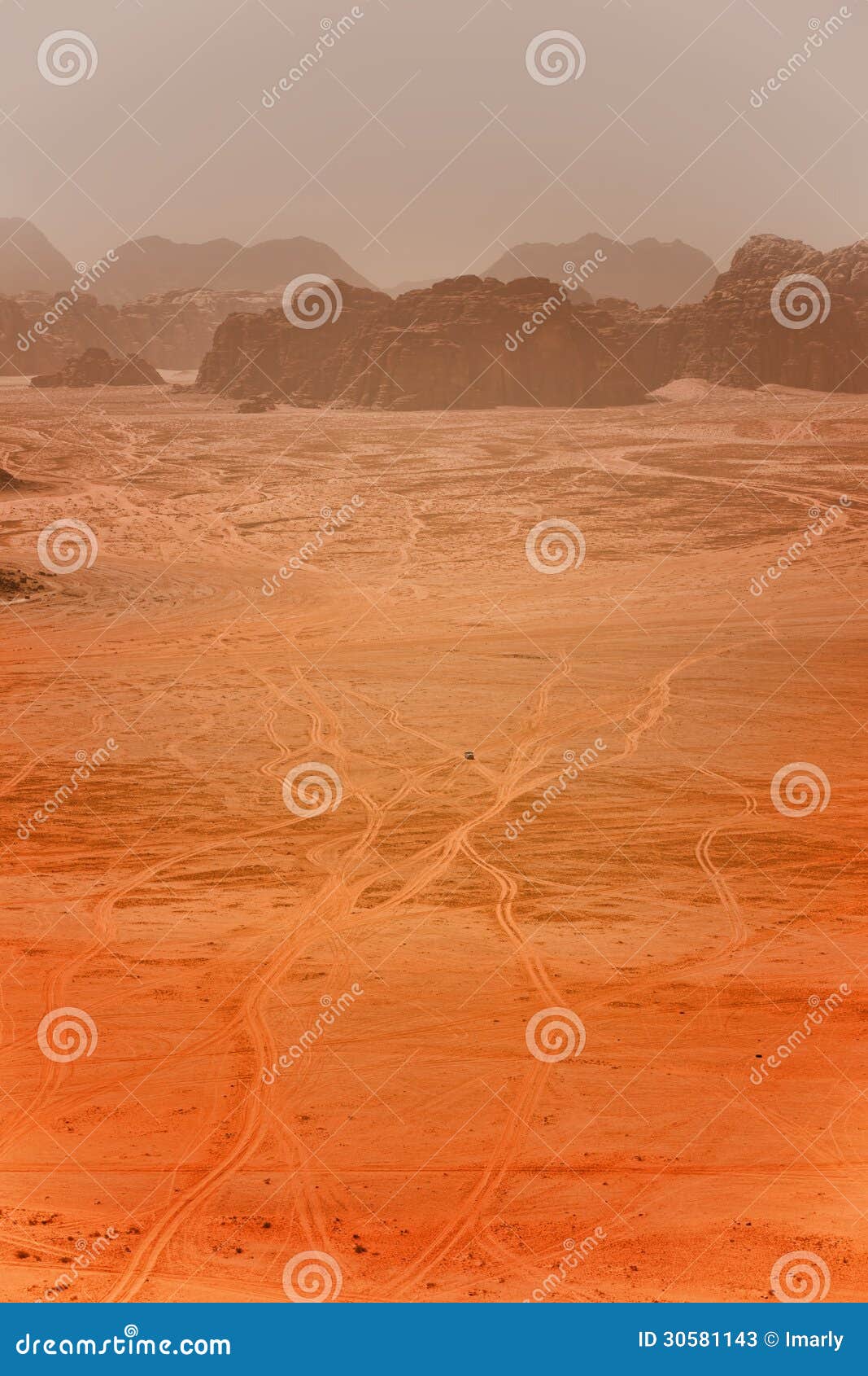 A sand storm in the desert stock image. Image of jeep - 30581143