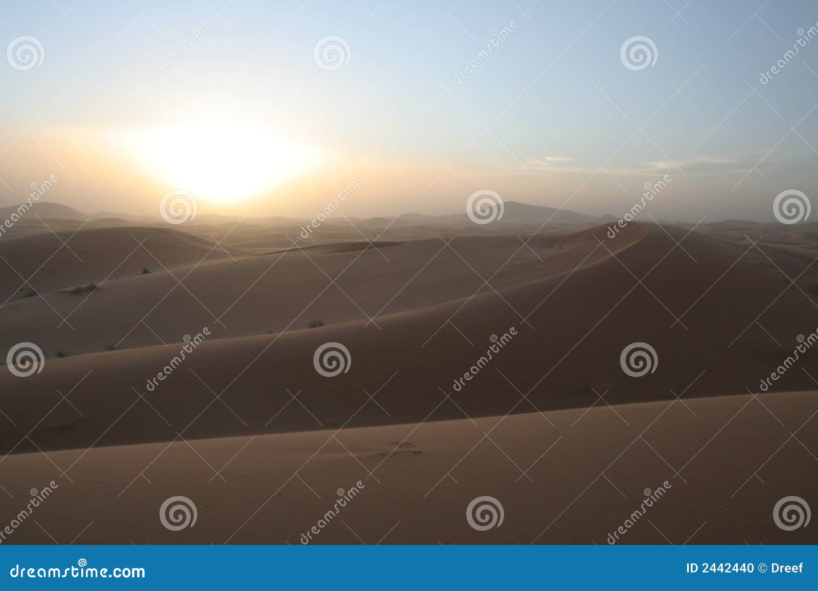 Sand storm in Morocco stock photo. Image of landmark, dust - 2442440