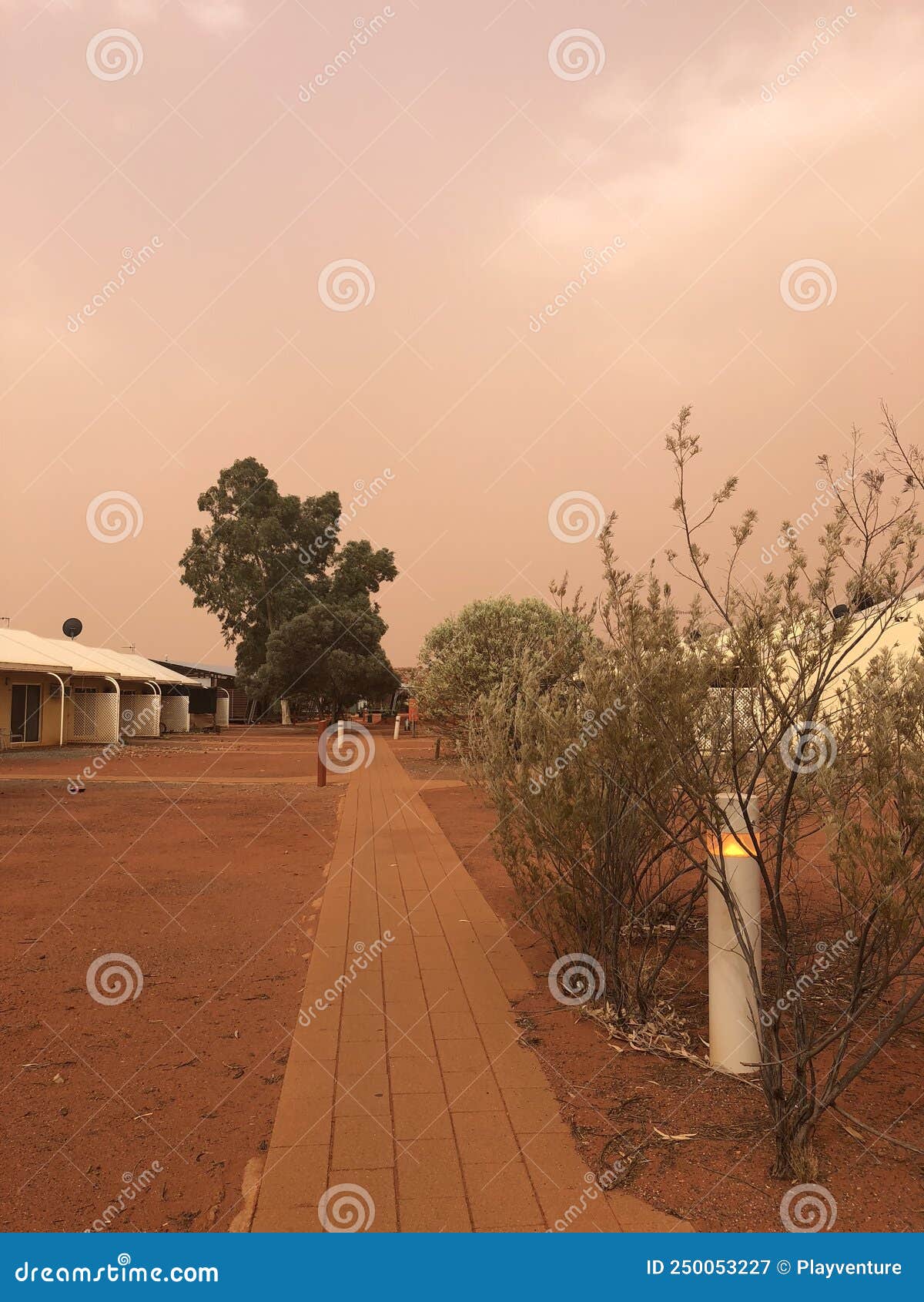 Sand Strom in Australia stock image. Image of horizon - 250053227