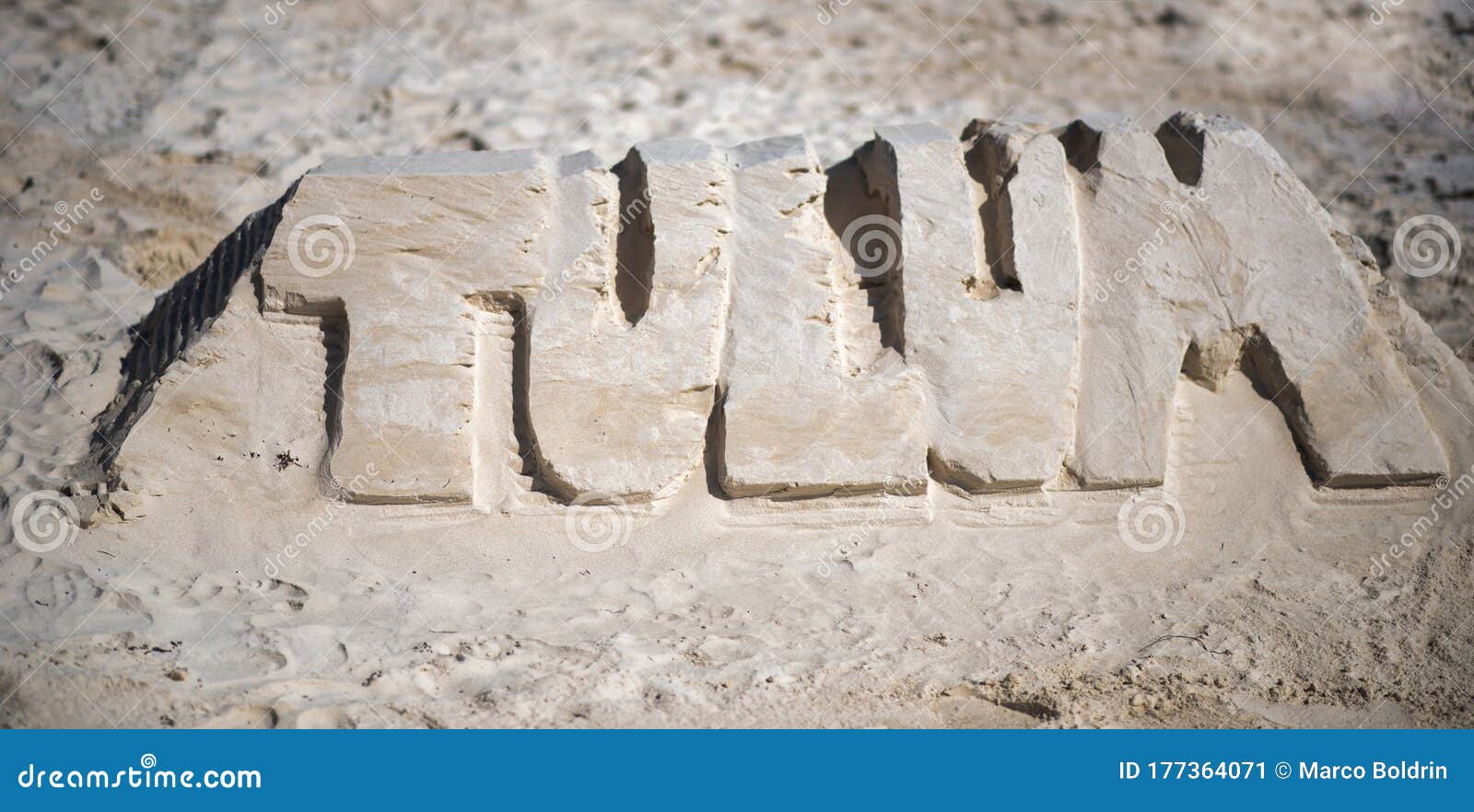 Sand Structure on the Beach at Tulum Mexico. Mayan Sand Castle on the ...