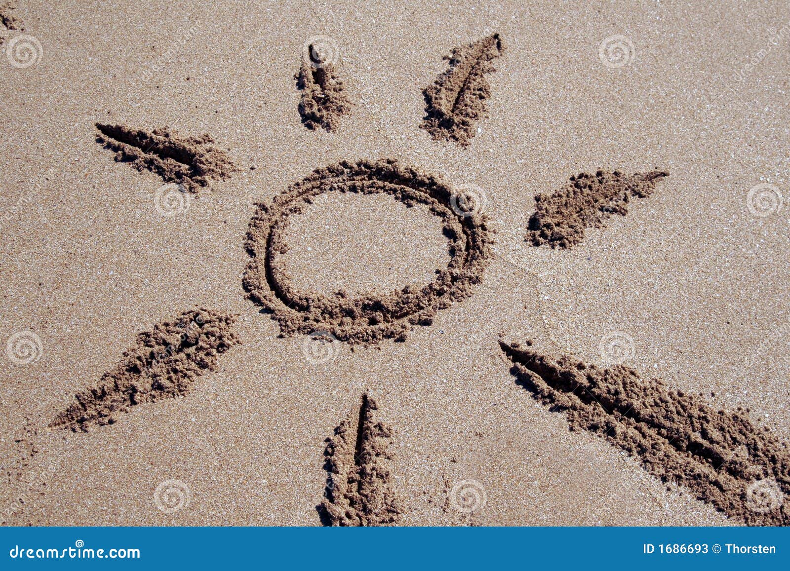 Sand Sun stock image. Image of vacation, print, honeymoon - 1686693