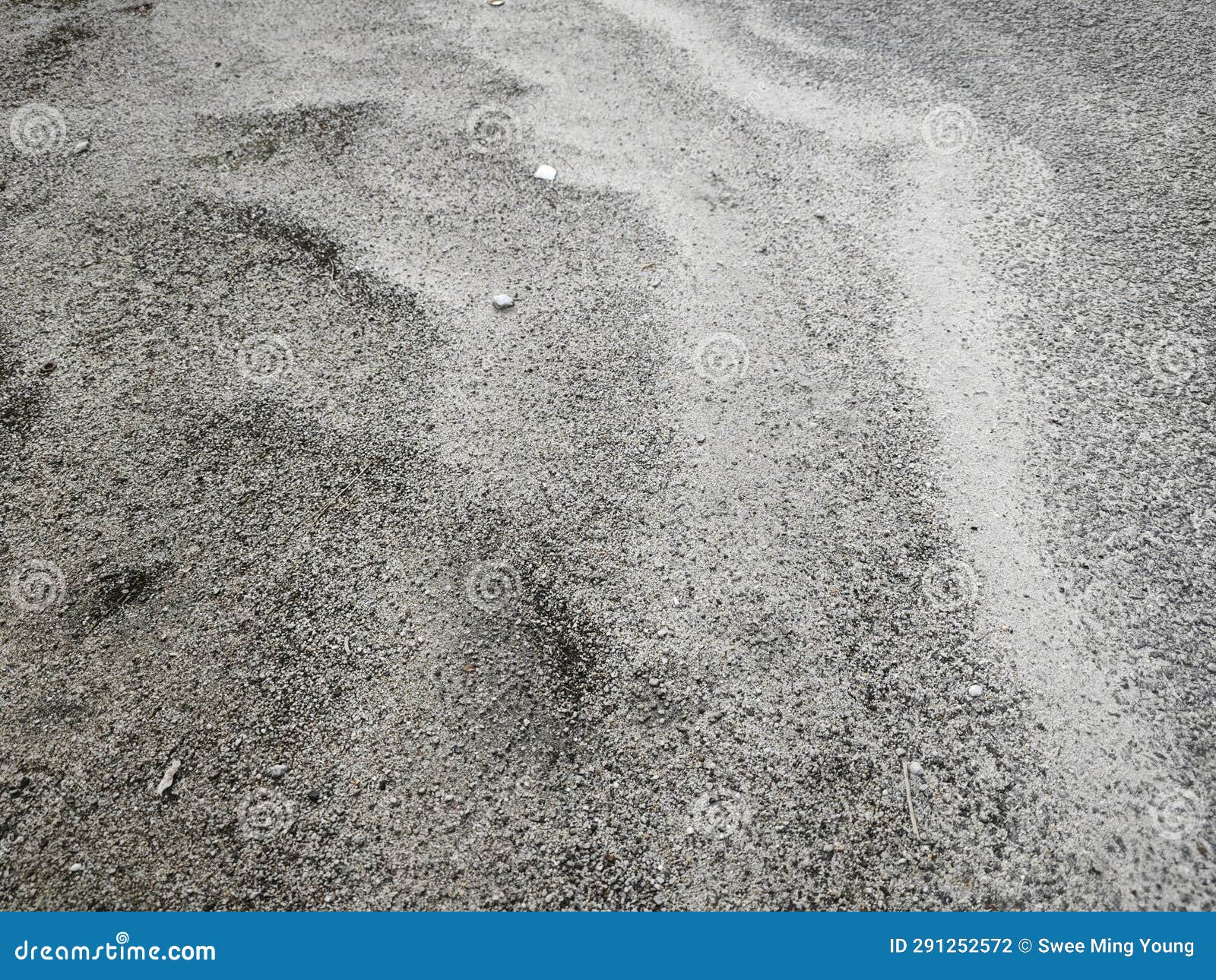 Sand on the Surface of the Asphalt Road Stock Photo - Image of dirt ...