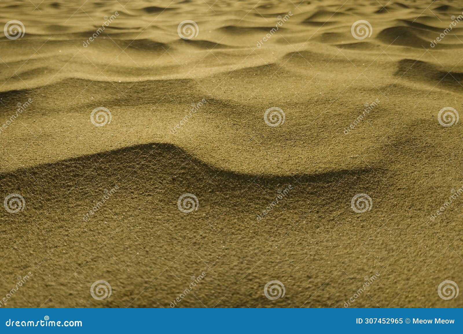 Sand Surface with Curves and Small Dunes Close-up. a Natural Natural ...