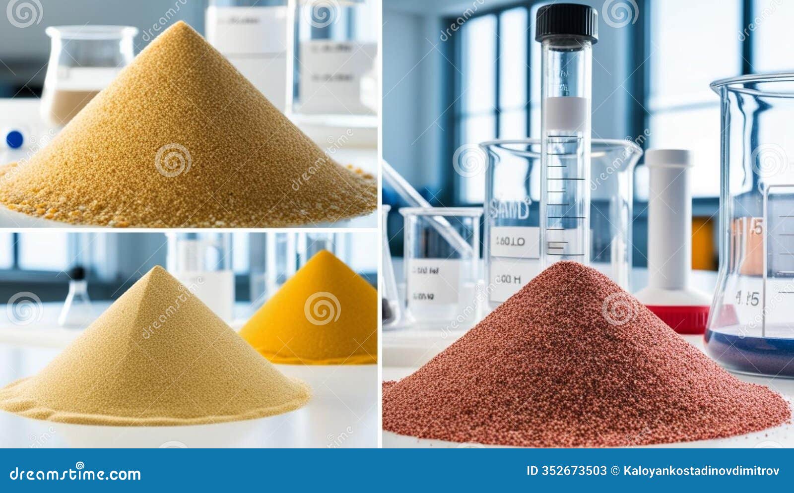 Sand Testing in a Laboratory Stock Illustration - Illustration of ...