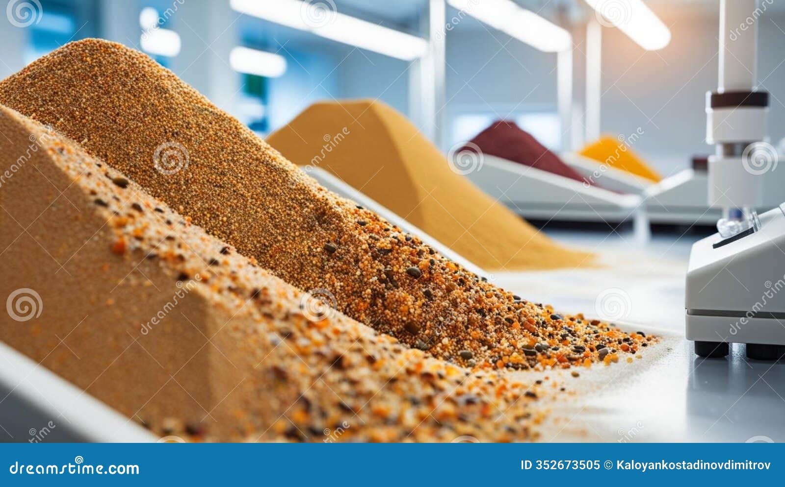 Sand Testing in a Laboratory Stock Illustration - Illustration of ...