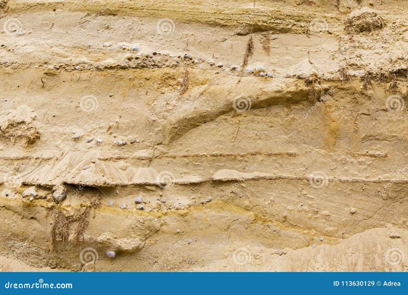 Sand texture from a cliff stock image. Image of sand - 113630129