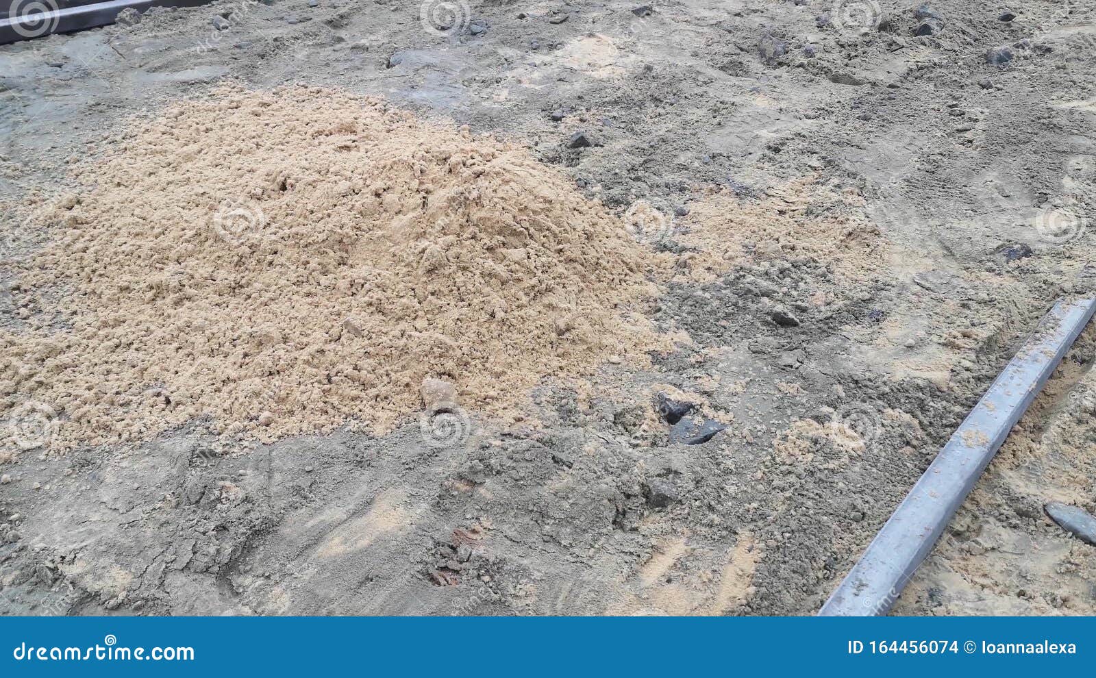 Sand Throwing at a Construction Site - 6s Stock Footage - Video of ...