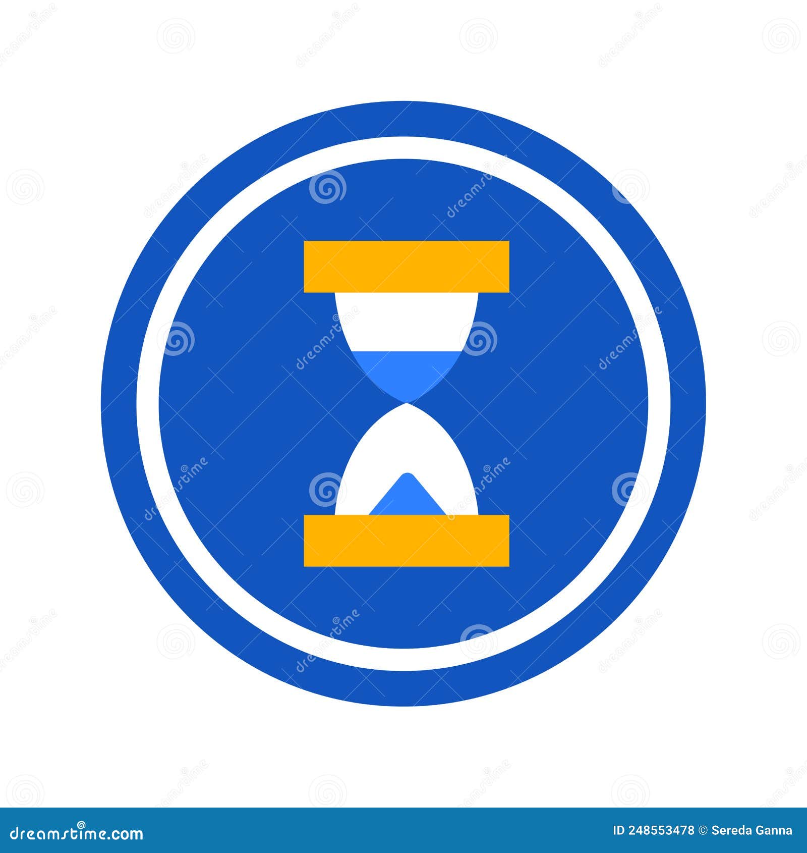 Clock In Circle Arrow Button Time Countdown Deadline Chronometer 3d ...