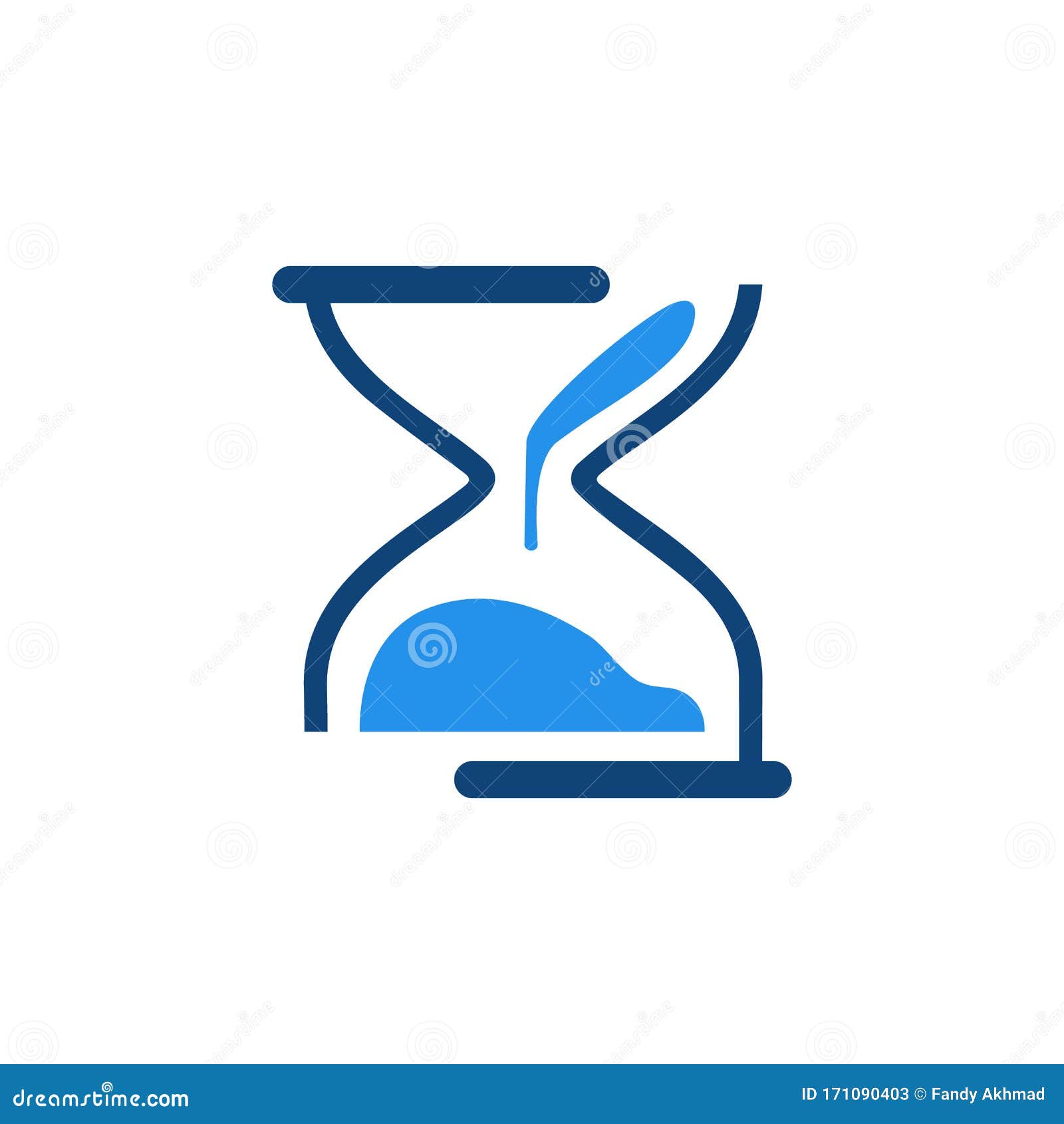 Sand Time Hourglass Logo Vector Design Clock Icon Concept Template ...
