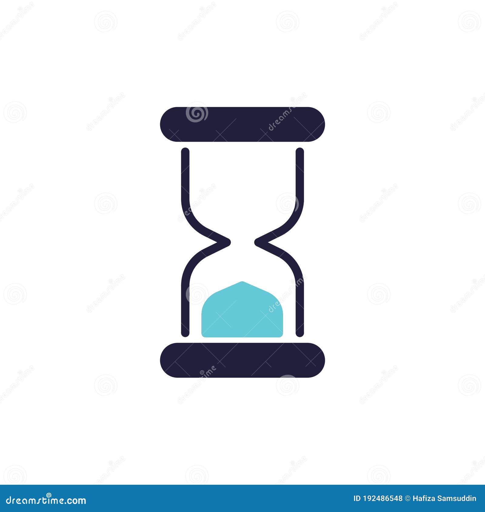 Sand Timer. Vector Illustration Decorative Design Stock Vector ...