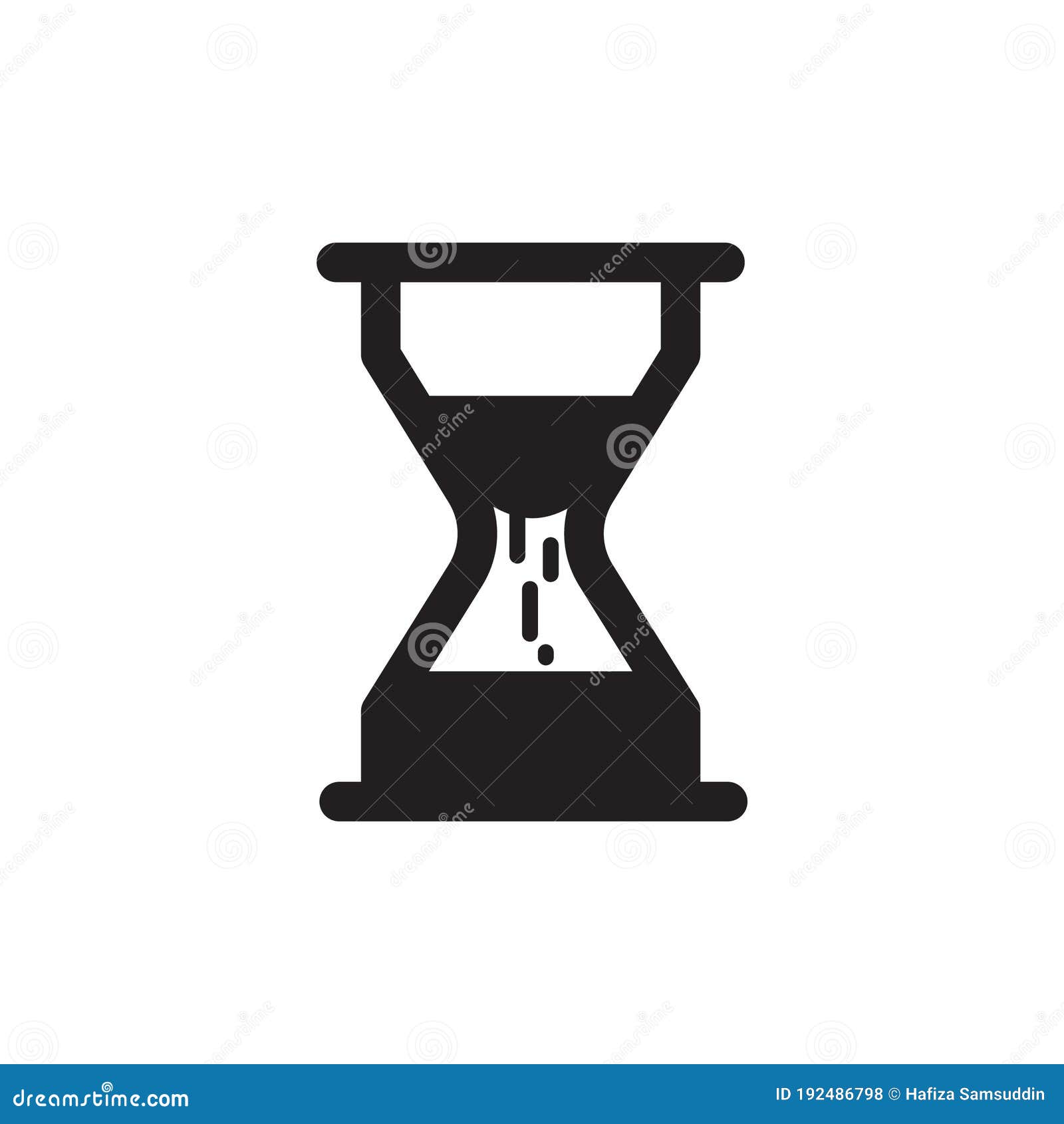 Sand Timer. Vector Illustration Decorative Design Stock Vector ...