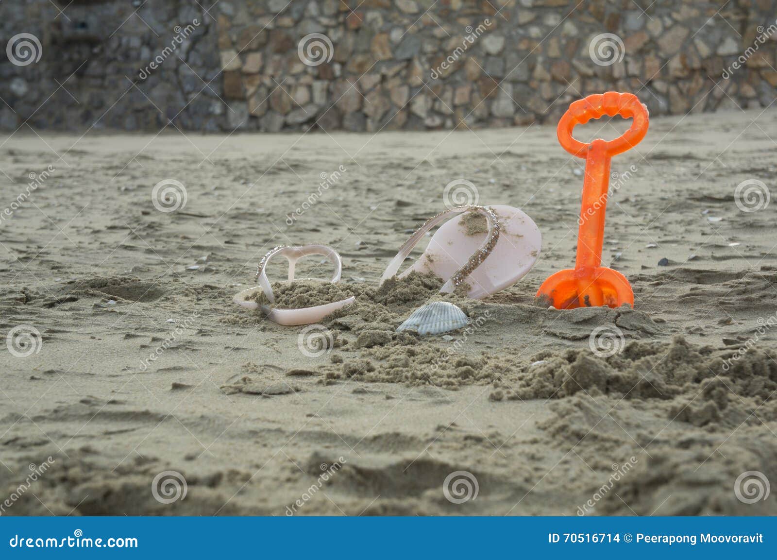 Sand Tool Toy Play Ground Orange Color Stock Photo - Image of castle ...