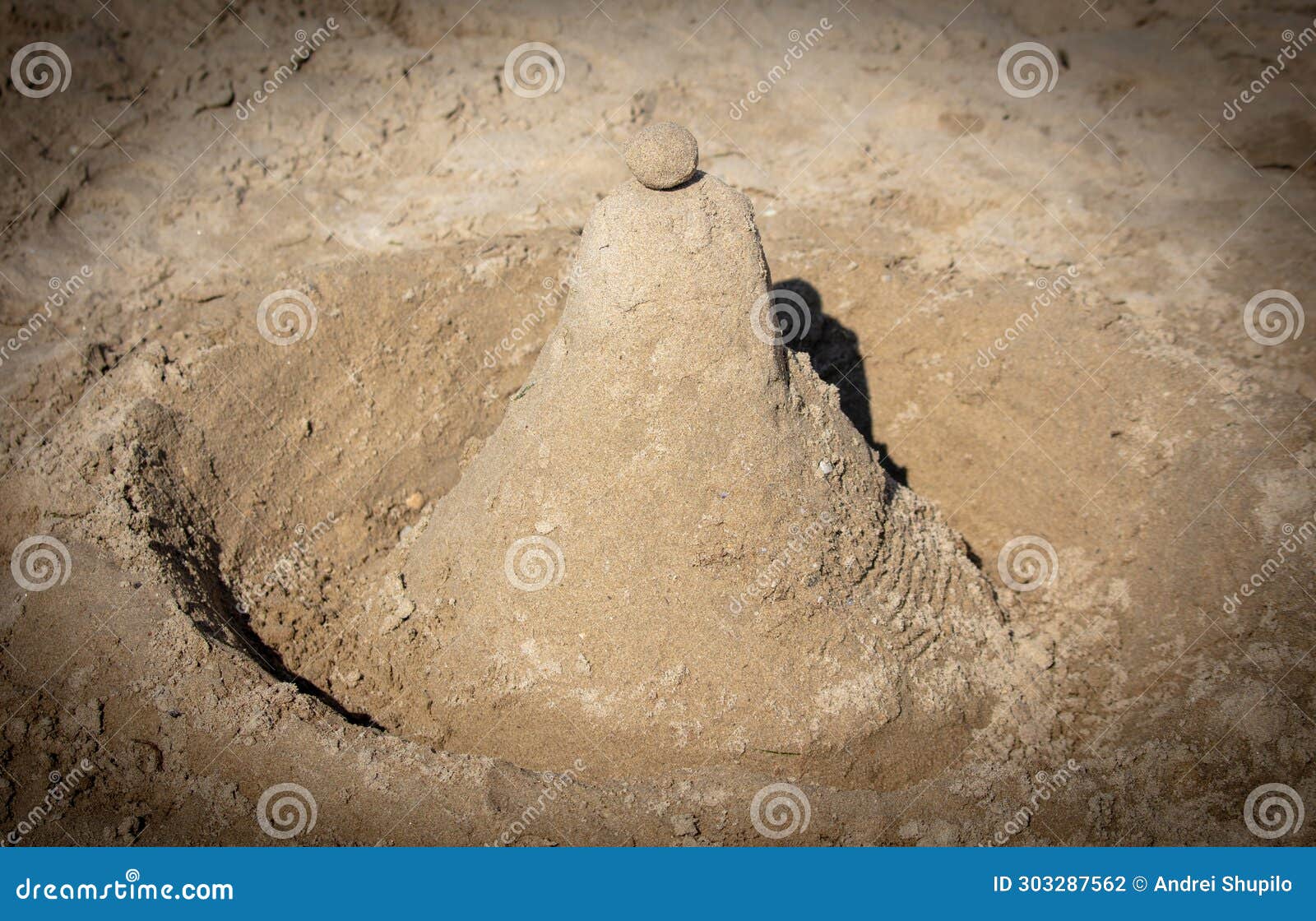 Sand Towers on the Seashore Stock Photo - Image of beautiful, holiday ...
