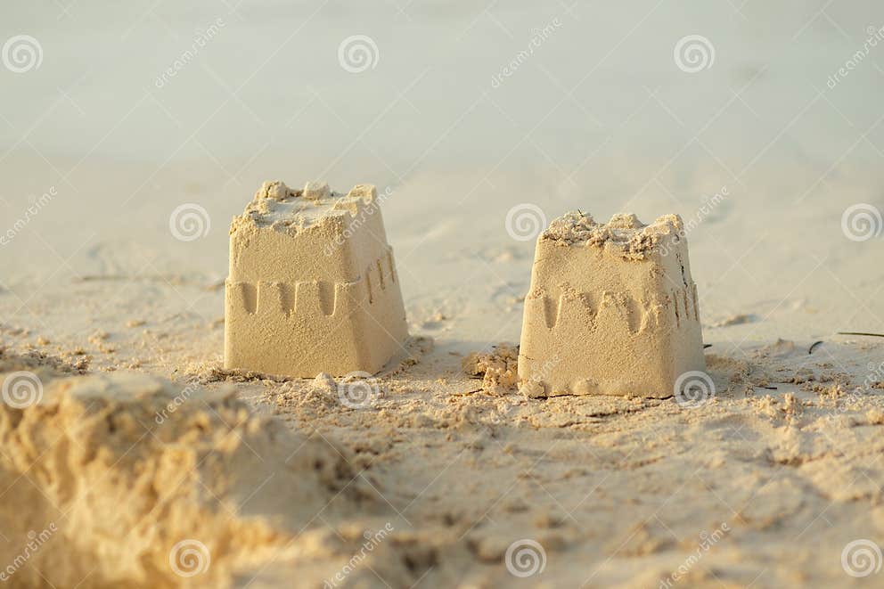 Sand Towers stock image. Image of sandform, game, sand - 86917329