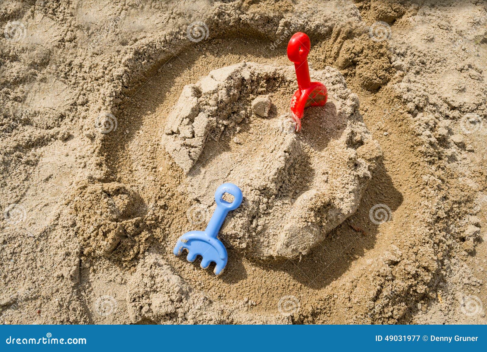 Sand toys stock image. Image of tropical, play, fork - 49031977