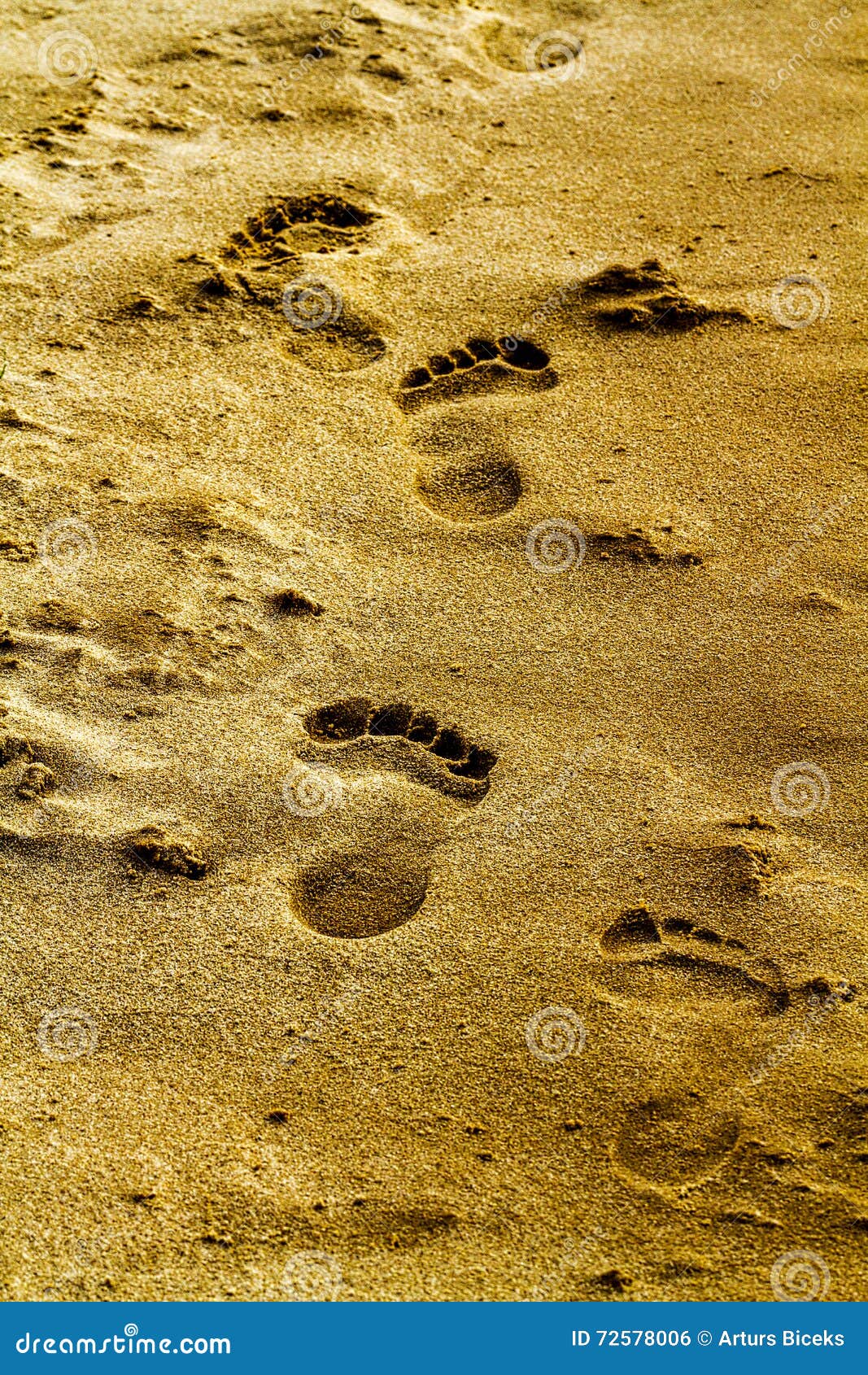 Sand trail stock photo. Image of footprints, outdoor - 72578006