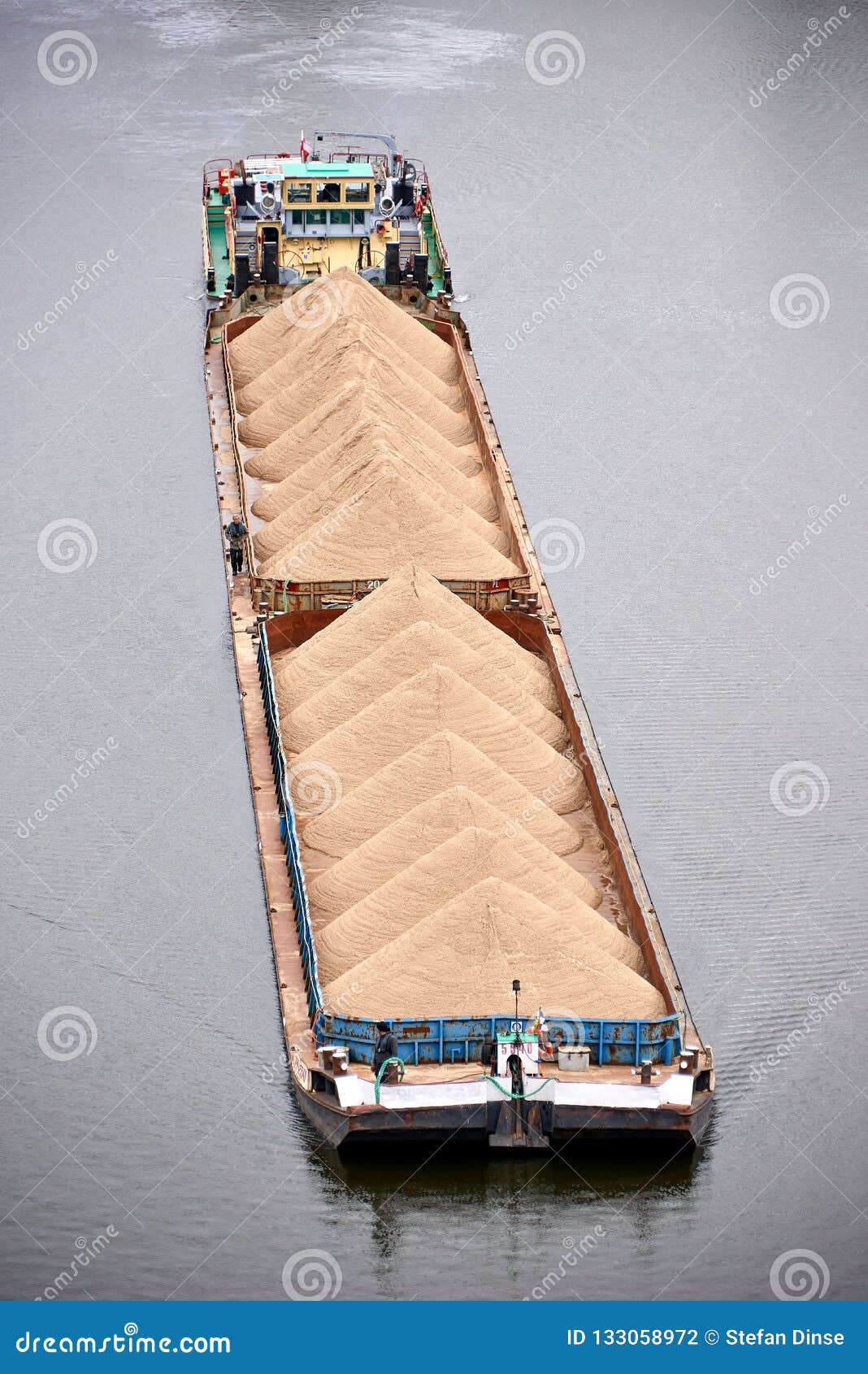 Sand Transport by Boat on River Editorial Photography - Image of boat ...